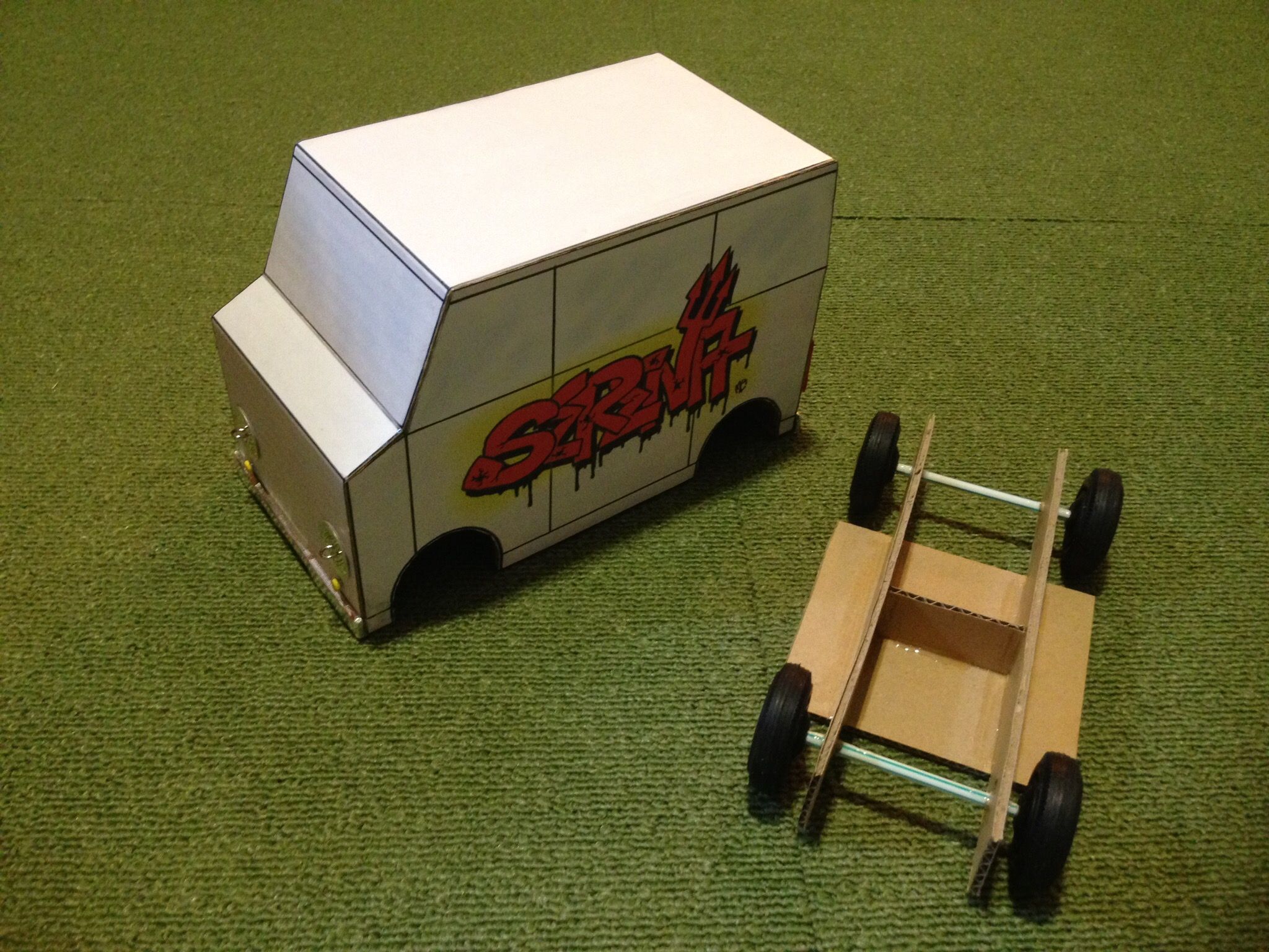 Papercraft(cardboard) Slammed Delivery Van : 4 Steps (with Pictures ...