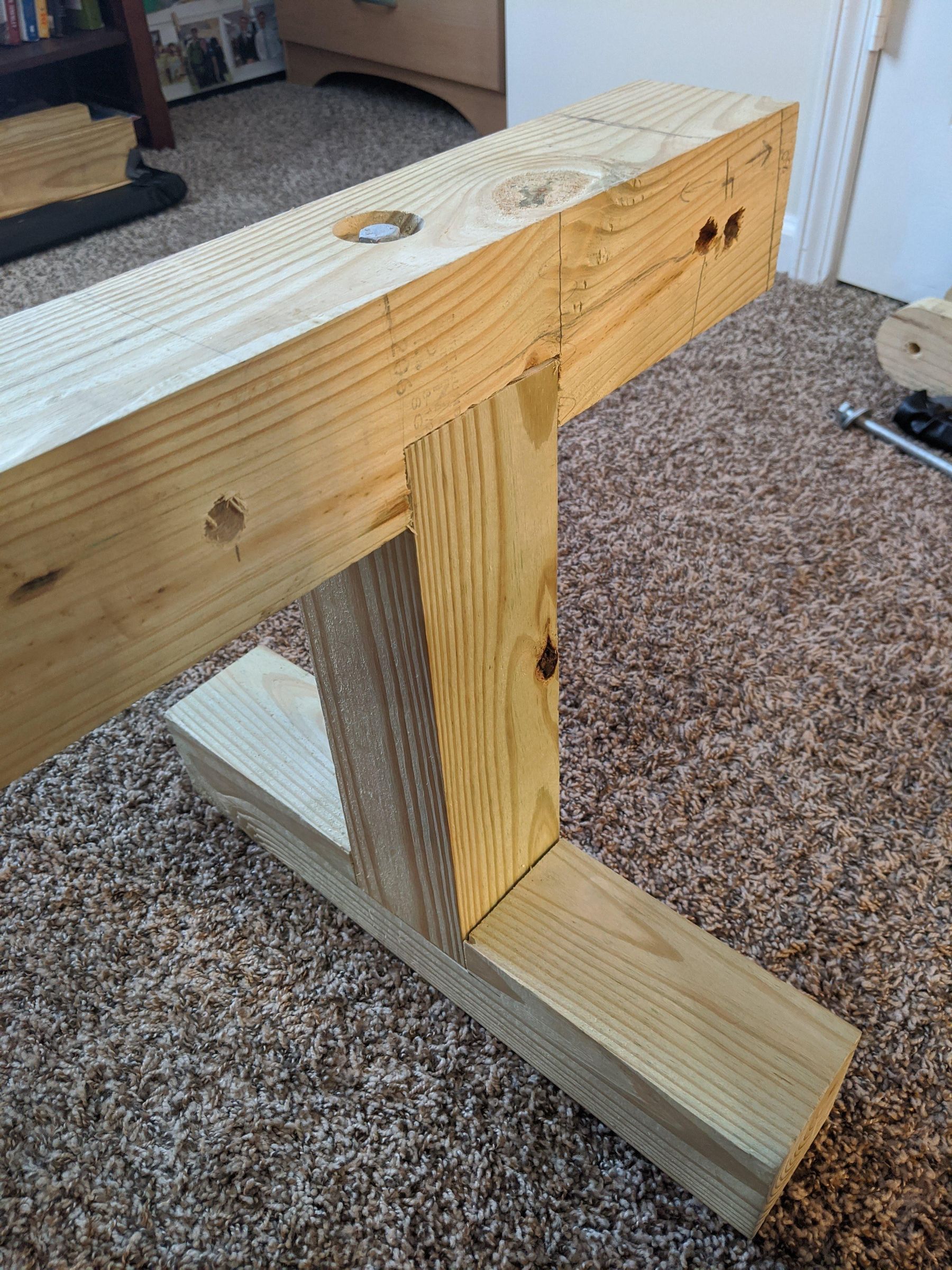 DIY Adjustable Wooden Weightlifting Bench : 12 Steps (with Pictures ...