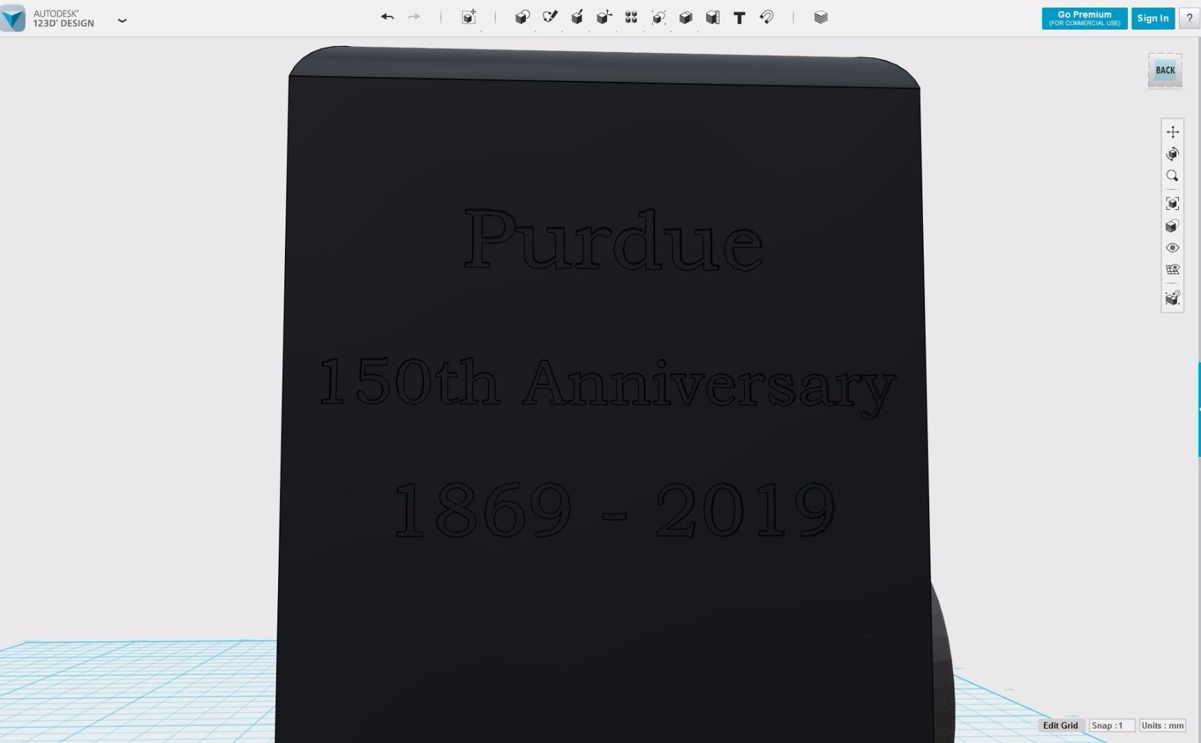 3D-Printed Purdue Boilermaker Express Commemorative Water Bottle : 10 ...