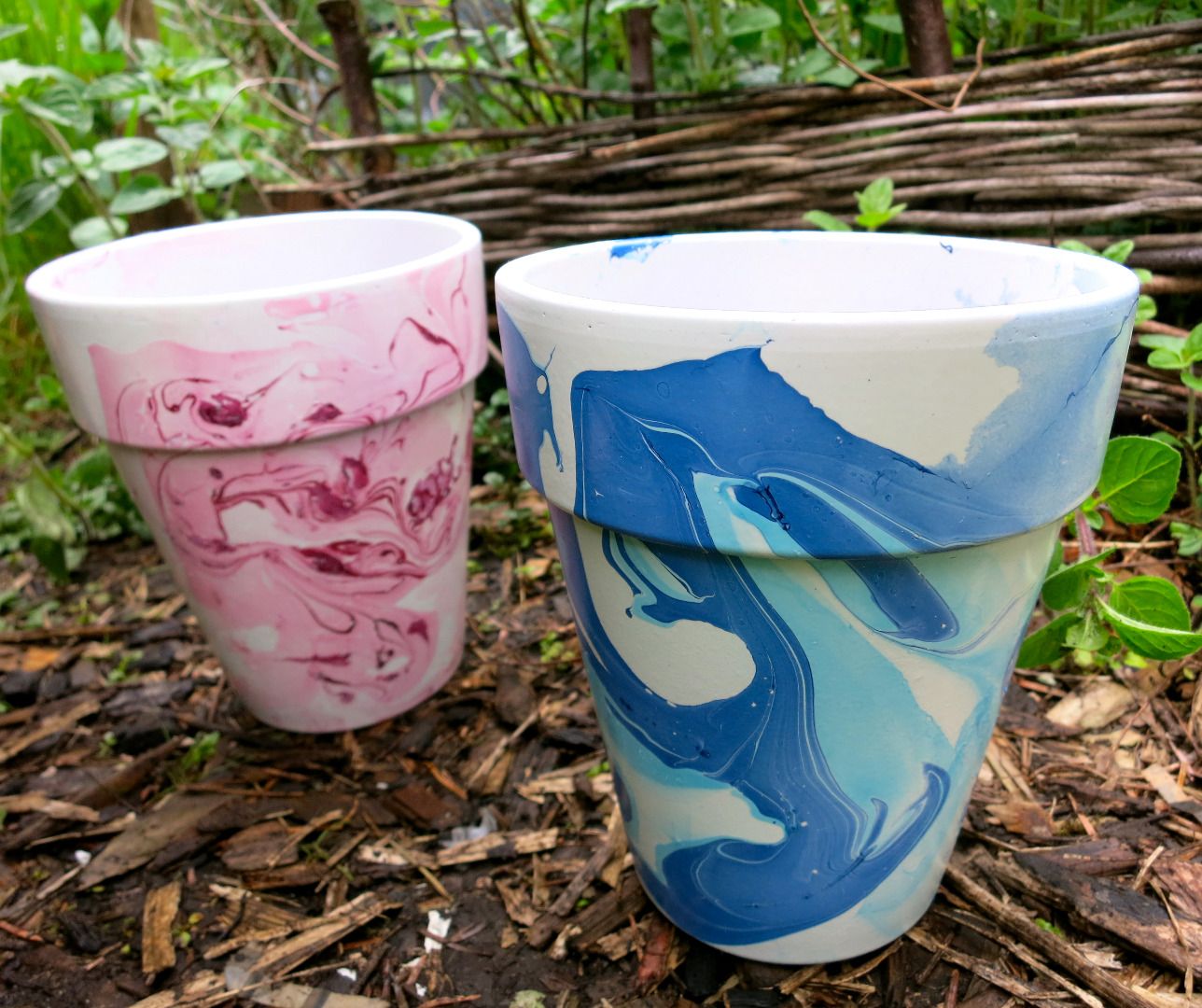Nail Polish Marbled Flower Pots : 6 Steps (with Pictures) - Instructables