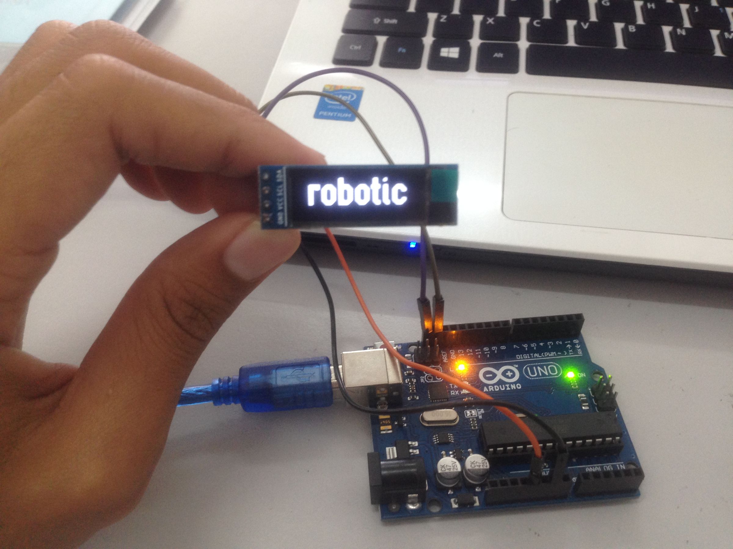 Tutorial to Interface OLED 0.91inch 128x32 With Arduino UNO : 7 Steps ...