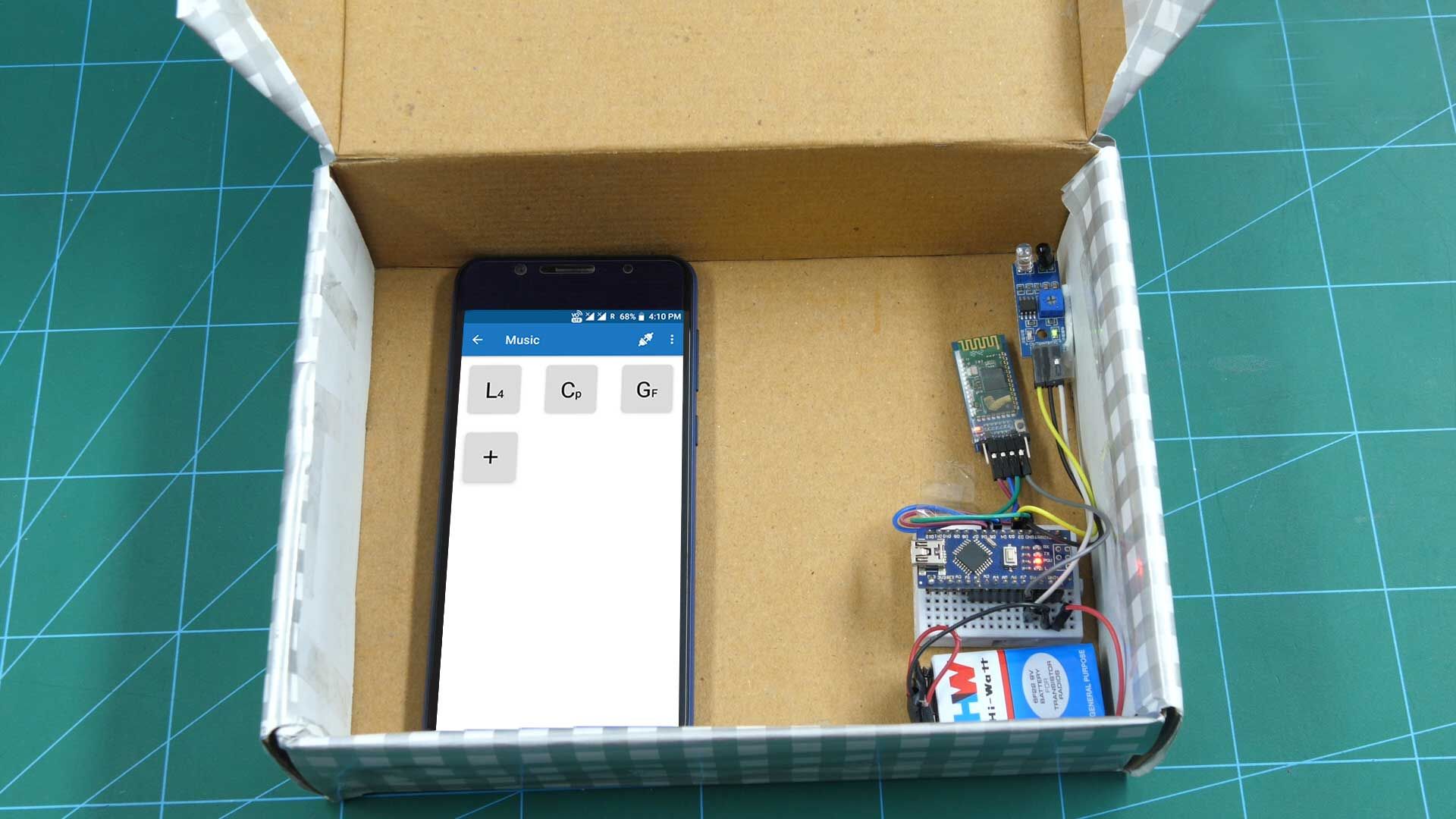 Musical Gift Box Using Arduino Nano and Smartphone : 7 Steps ...