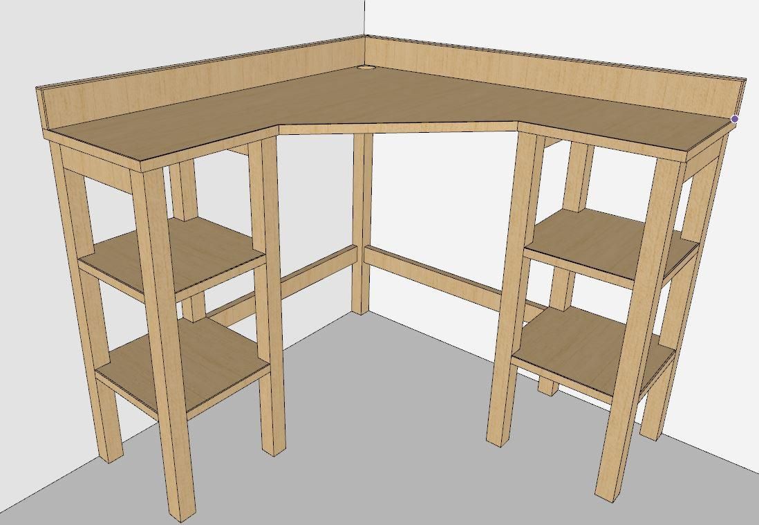 Compact Corner Desk : 8 Steps (with Pictures) - Instructables