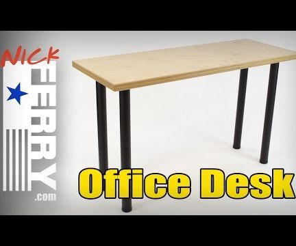 DIY Office Desk (or Table or Bench) : 9 Steps (with Pictures ...