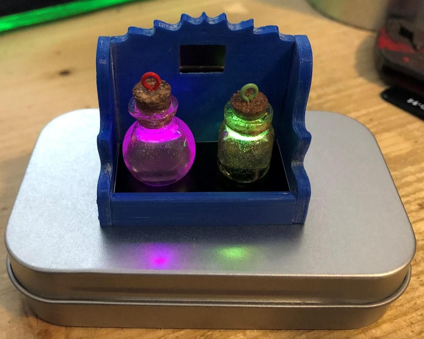 Colerful Battery Powered Mini Potion Pendant With Charging Shelf : 5 ...