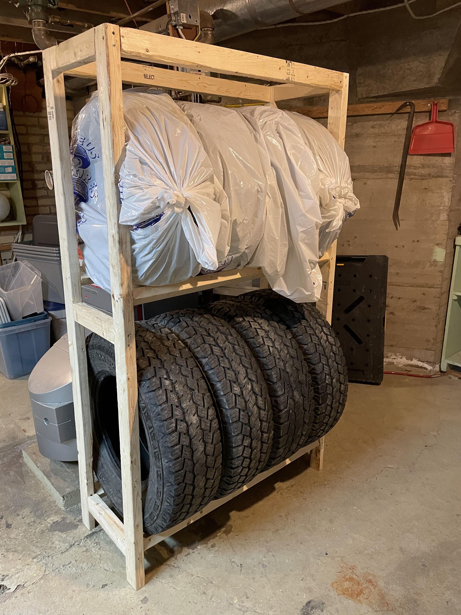 Cheap and Easy to Build Tire Rack : 5 Steps - Instructables