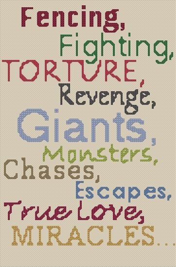 The Princess Bride Cross Stitch Pattern - PDF - Instructables