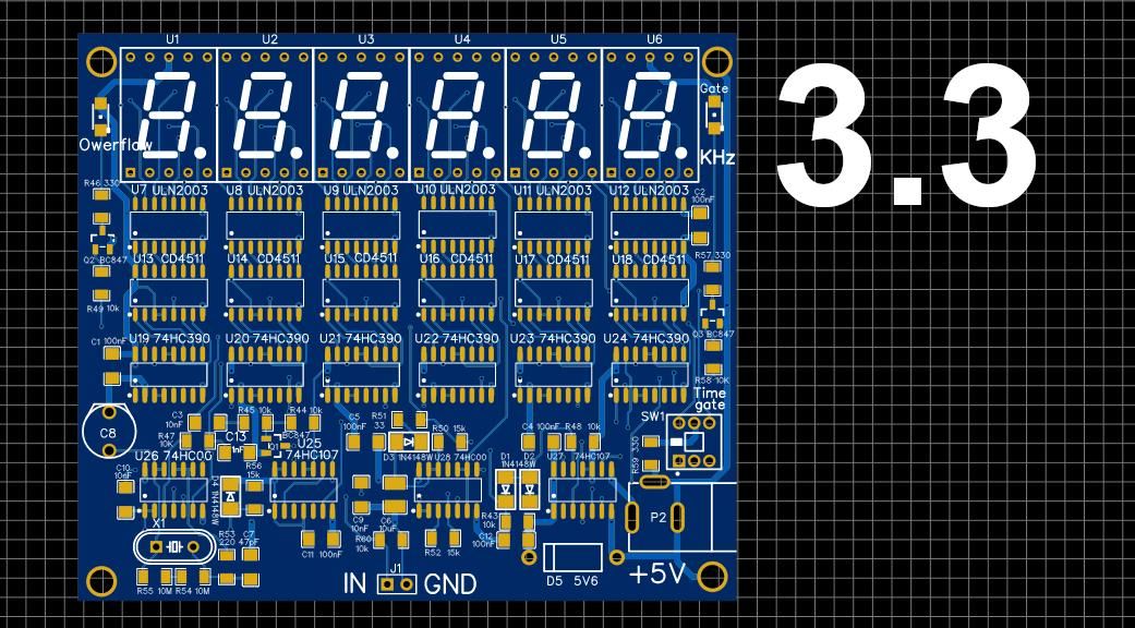 Frequency Meter With HCMOS SMD Components : 5 Steps - Instructables
