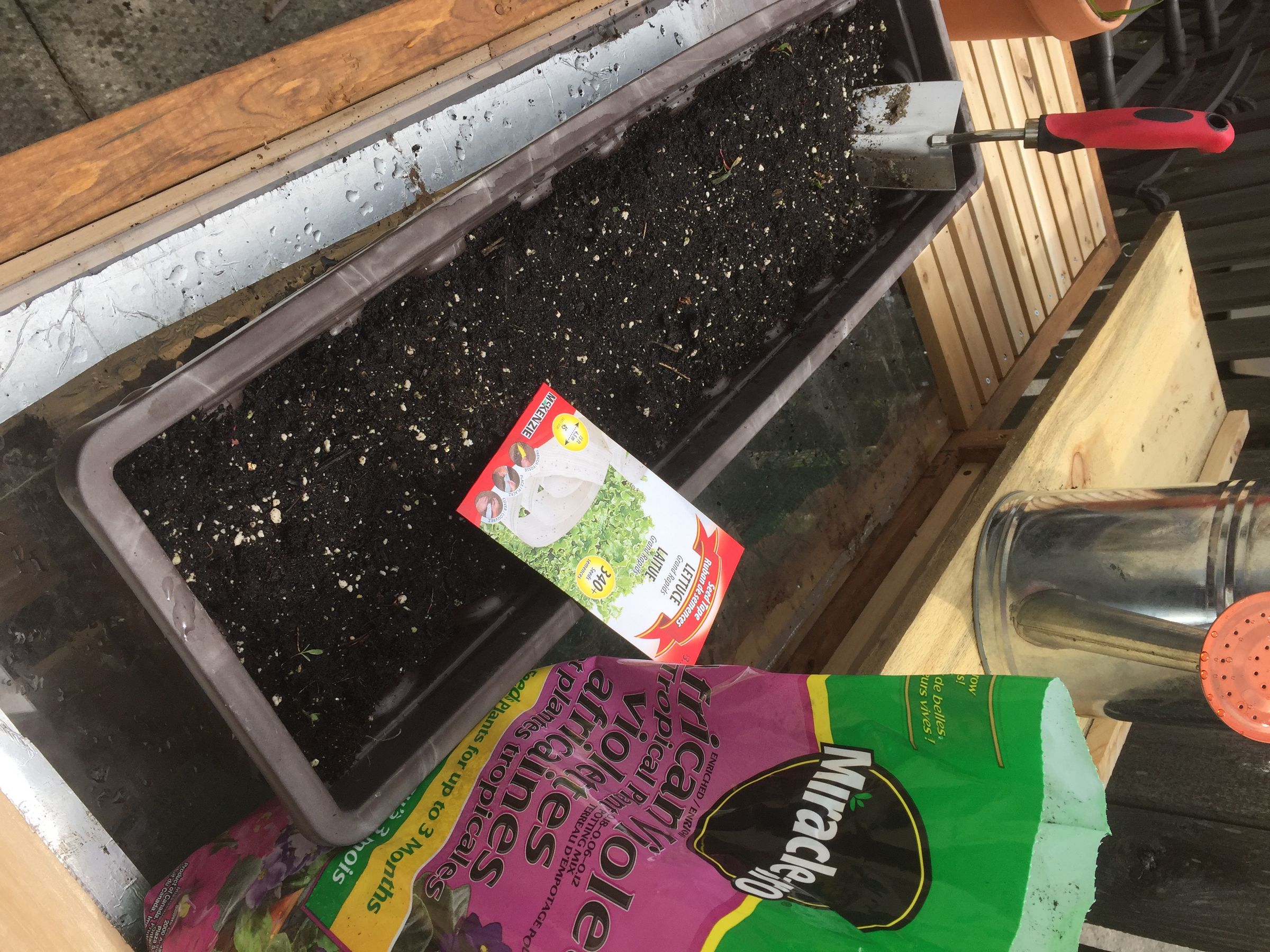 Planting Bench With Protected Growing Station : 3 Steps (with Pictures ...