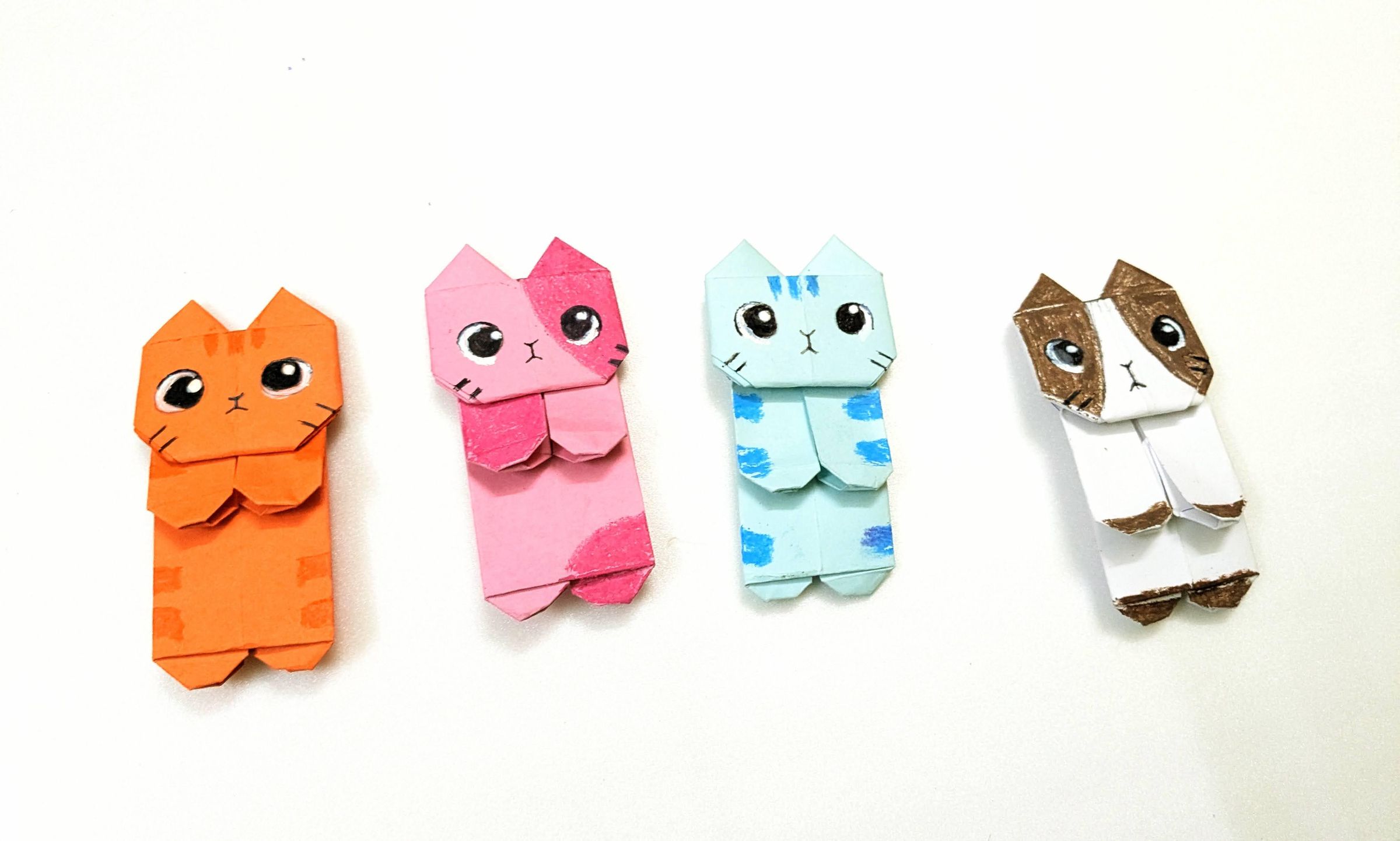 How to Make Origami Cat Bookmarks : 9 Steps (with Pictures) - Instructables