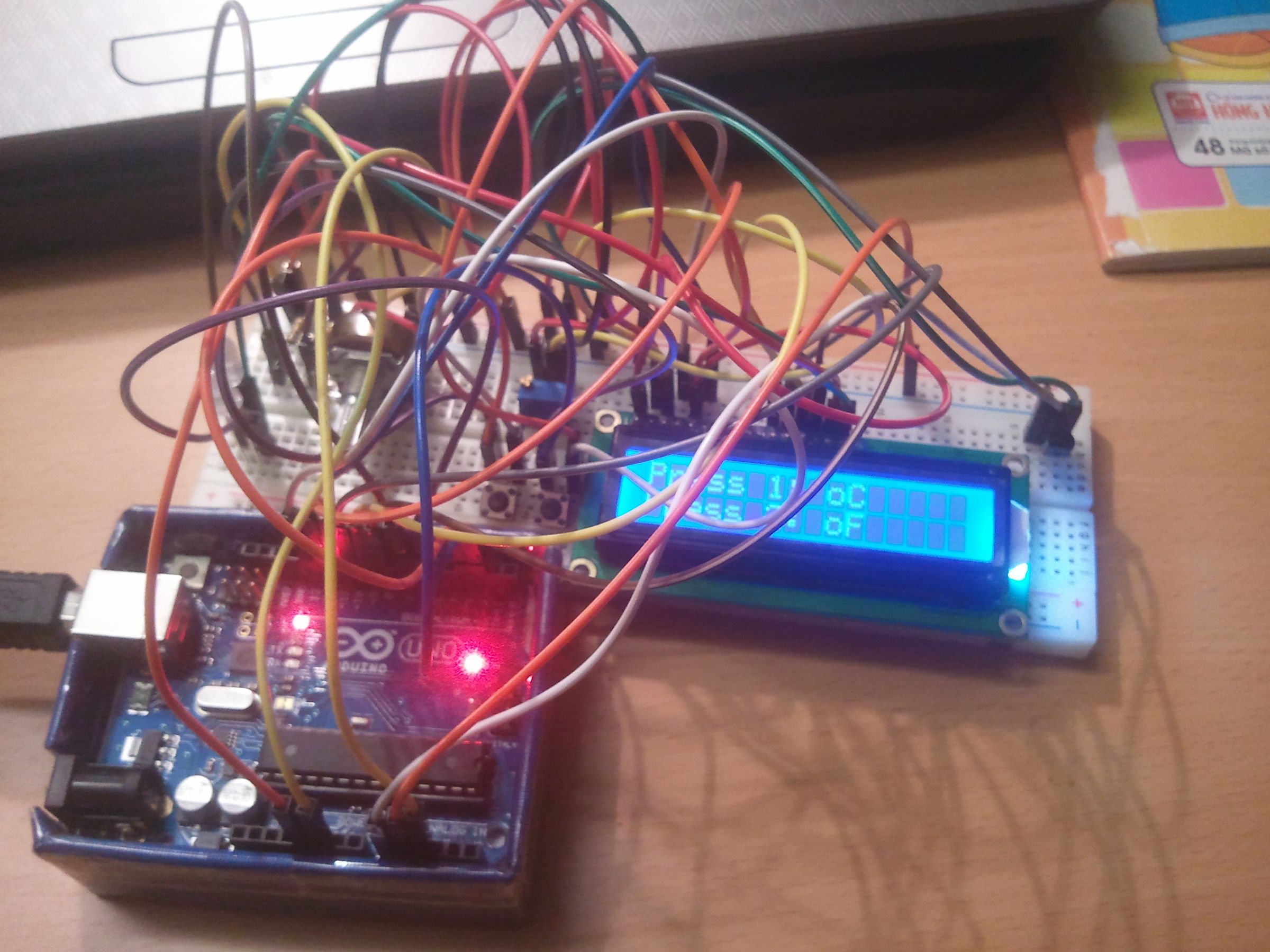 Temperature Measurement Display on 16x2 LCD With Adjusting the ...