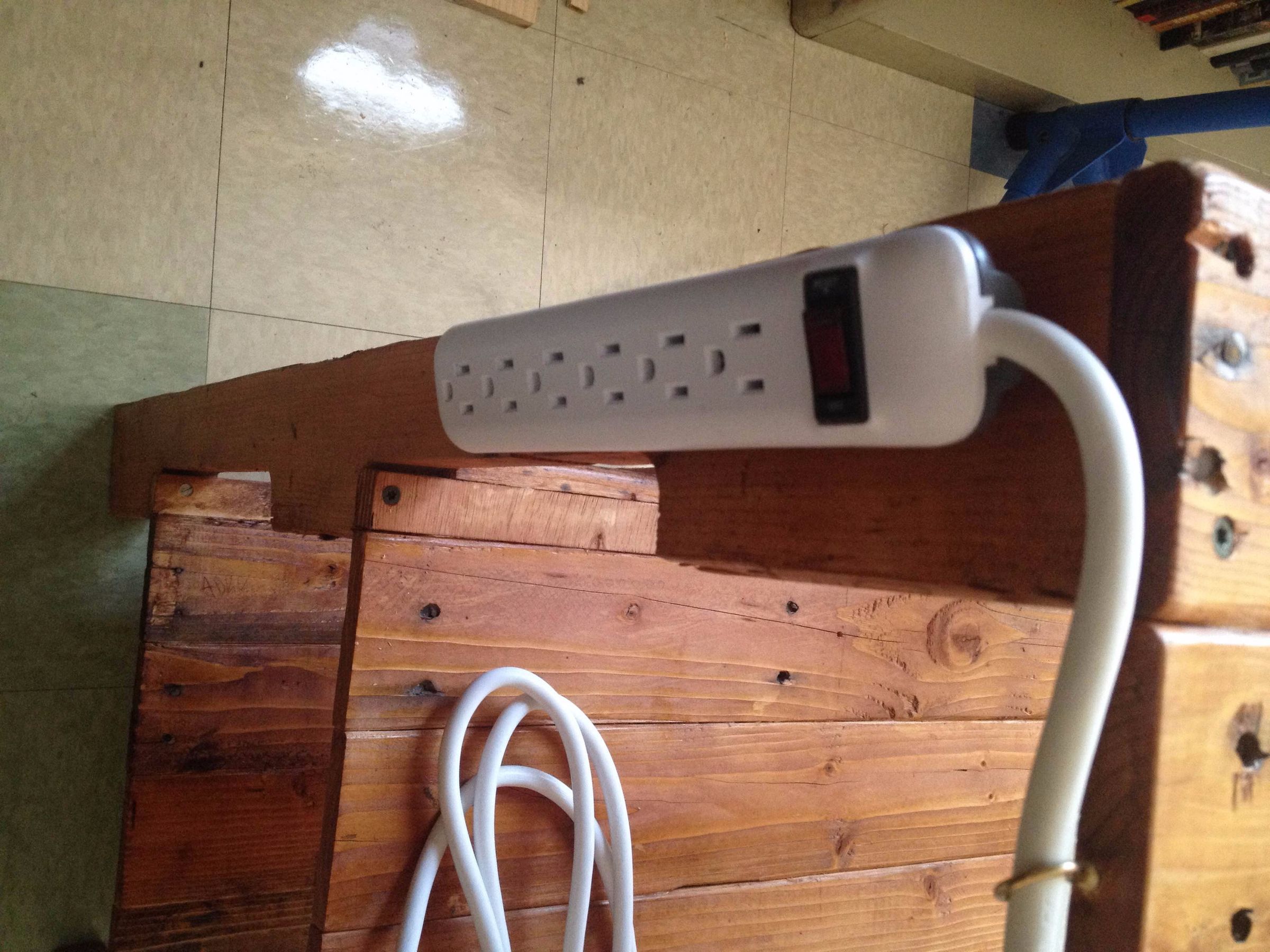 Shipping Pallet Nightstand With Charging Station : 9 Steps (with ...