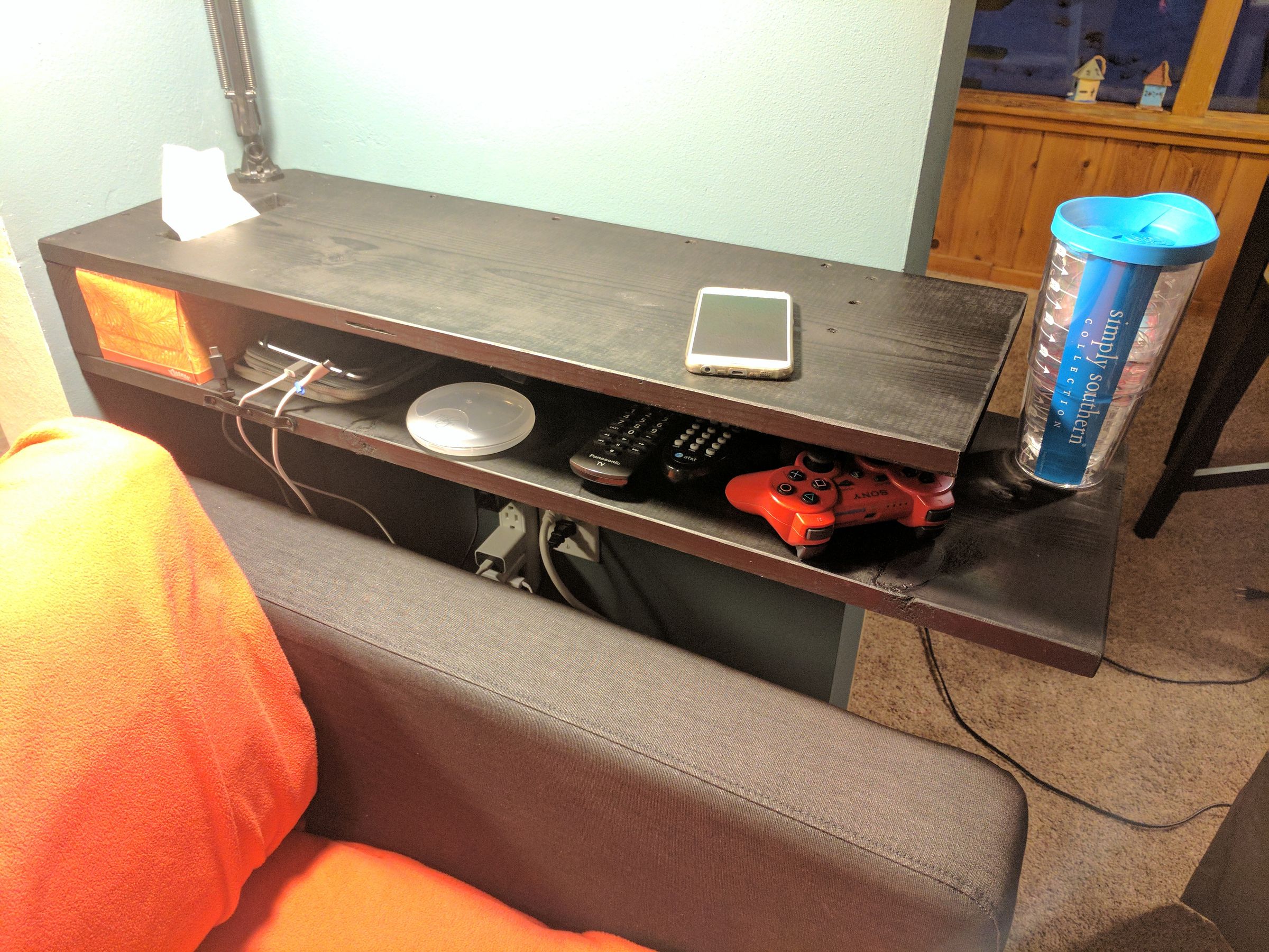 Floating Controller Caddy and Charging Shelf - Instructables