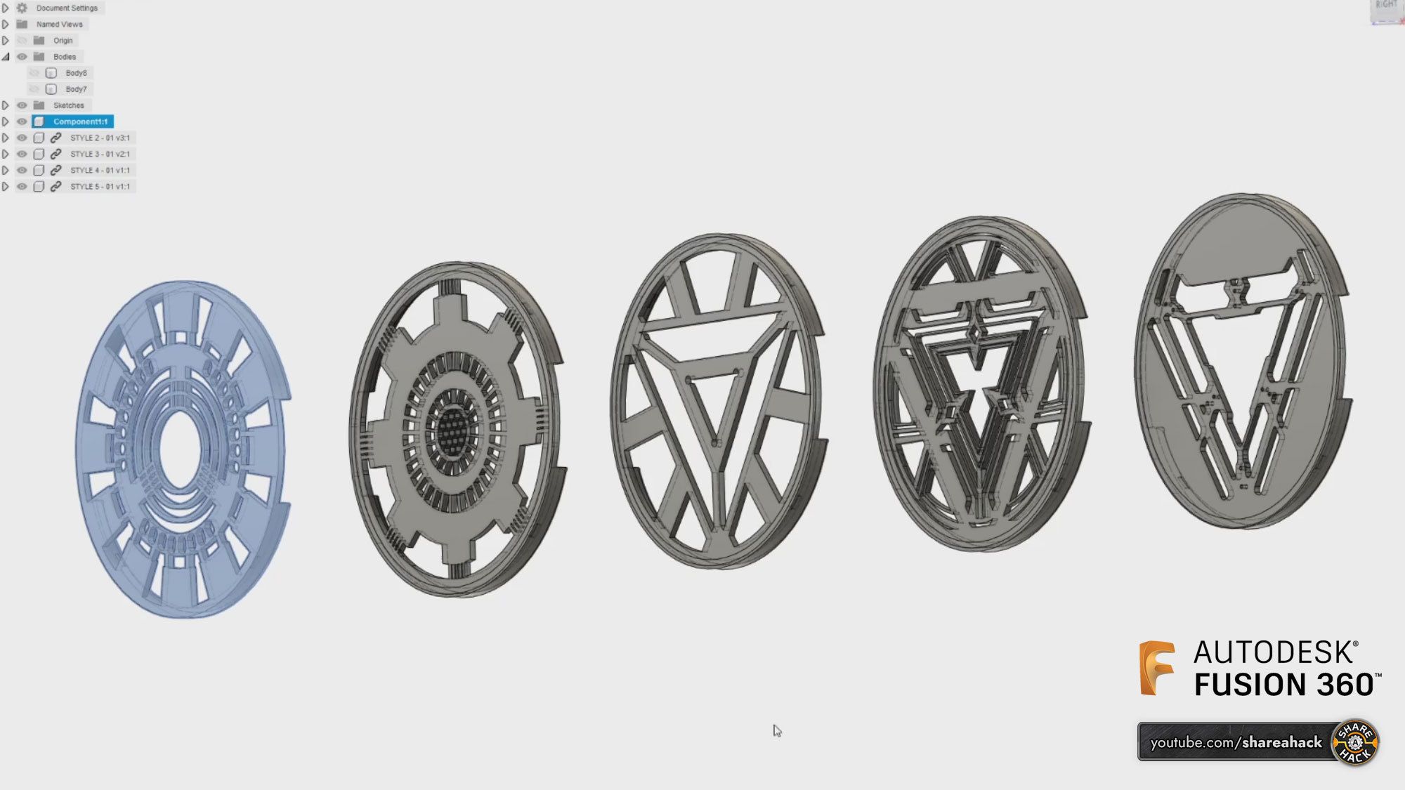 Iron Man Wearable Arc Reactor (3D Printed) 5 Designs : 9 Steps (with ...
