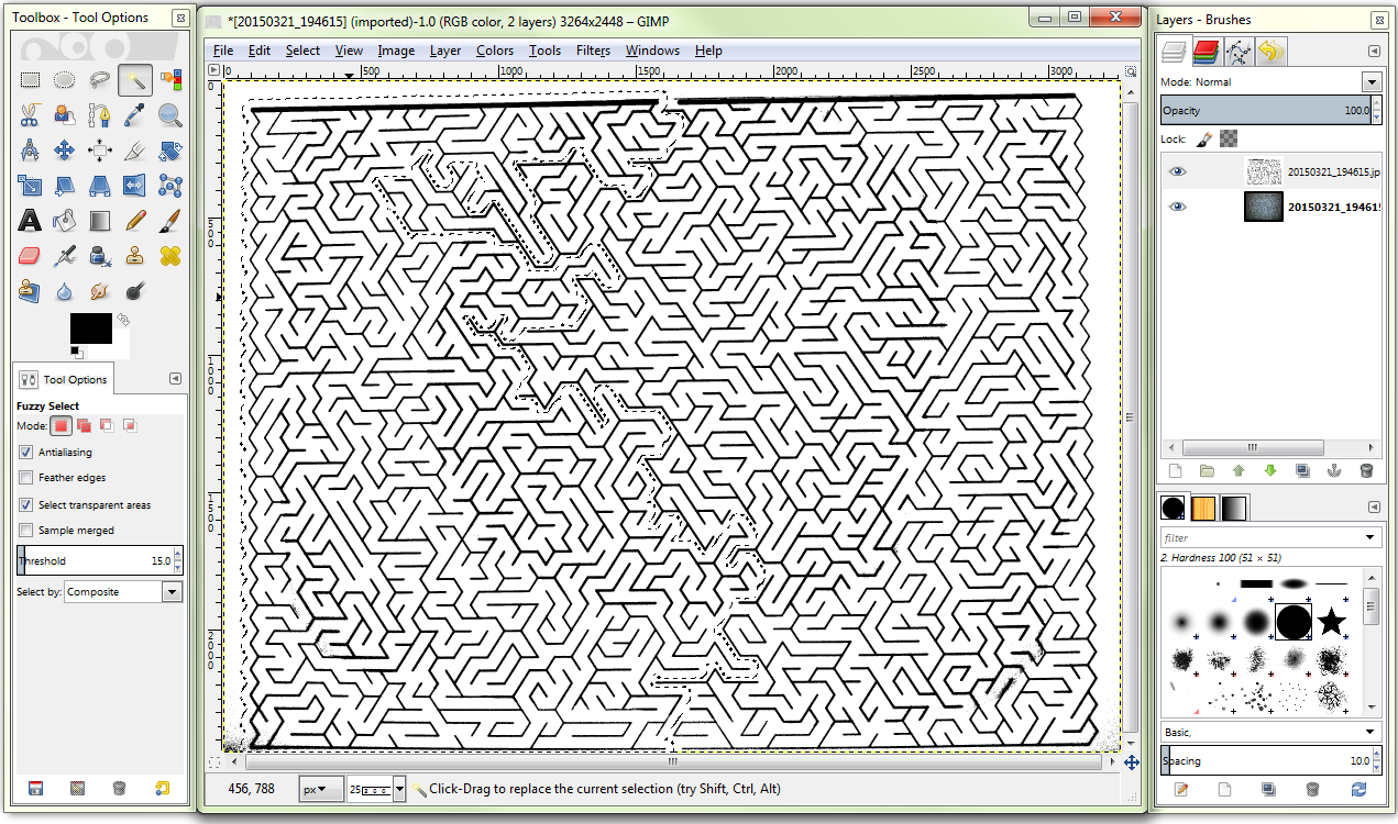 Solving Maze Using Photoshop, Gimp, Paint or Any Other Software : 5 ...