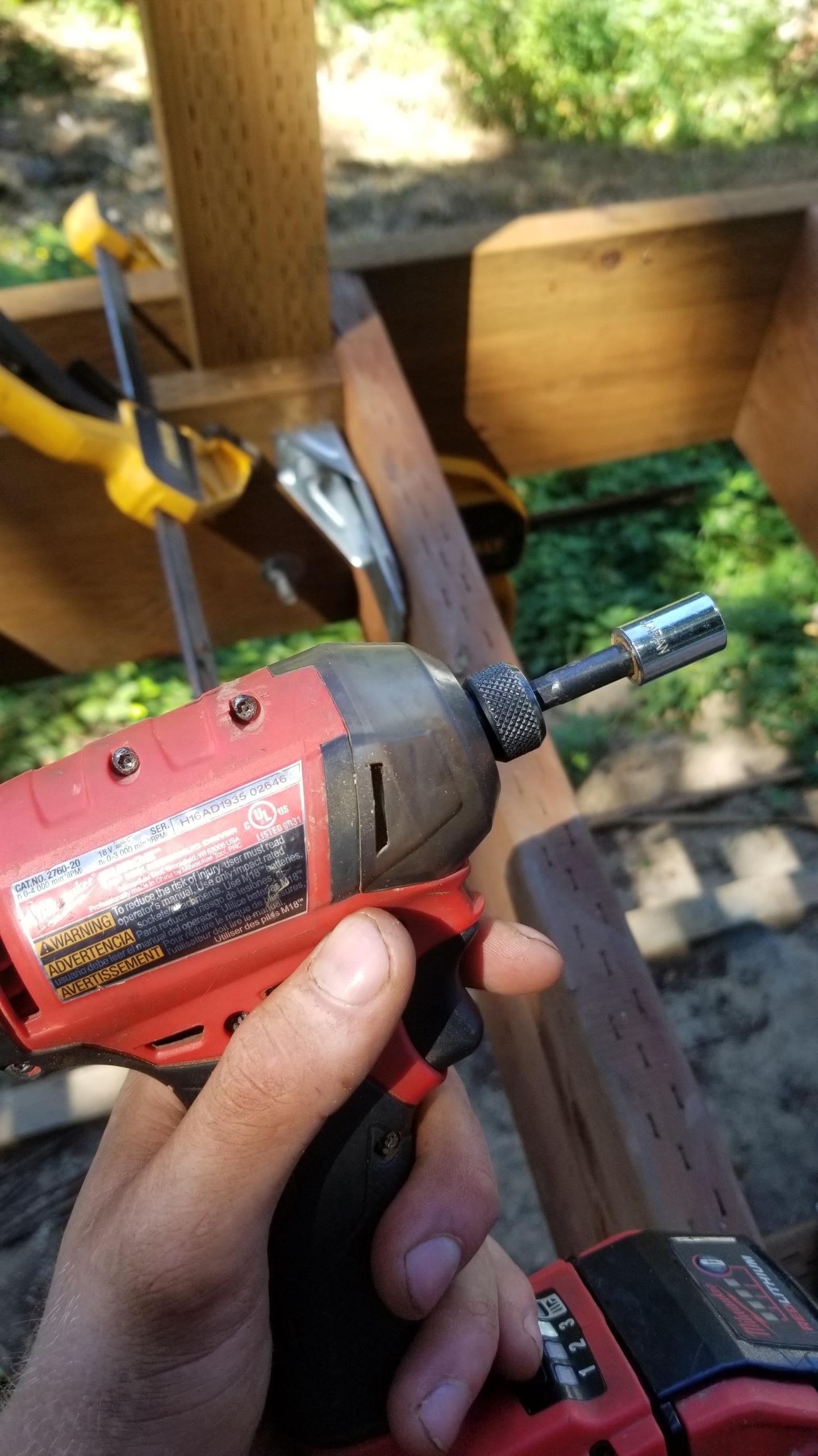 How to Attach Railing Posts to a Deck Frame : 10 Steps (with Pictures ...