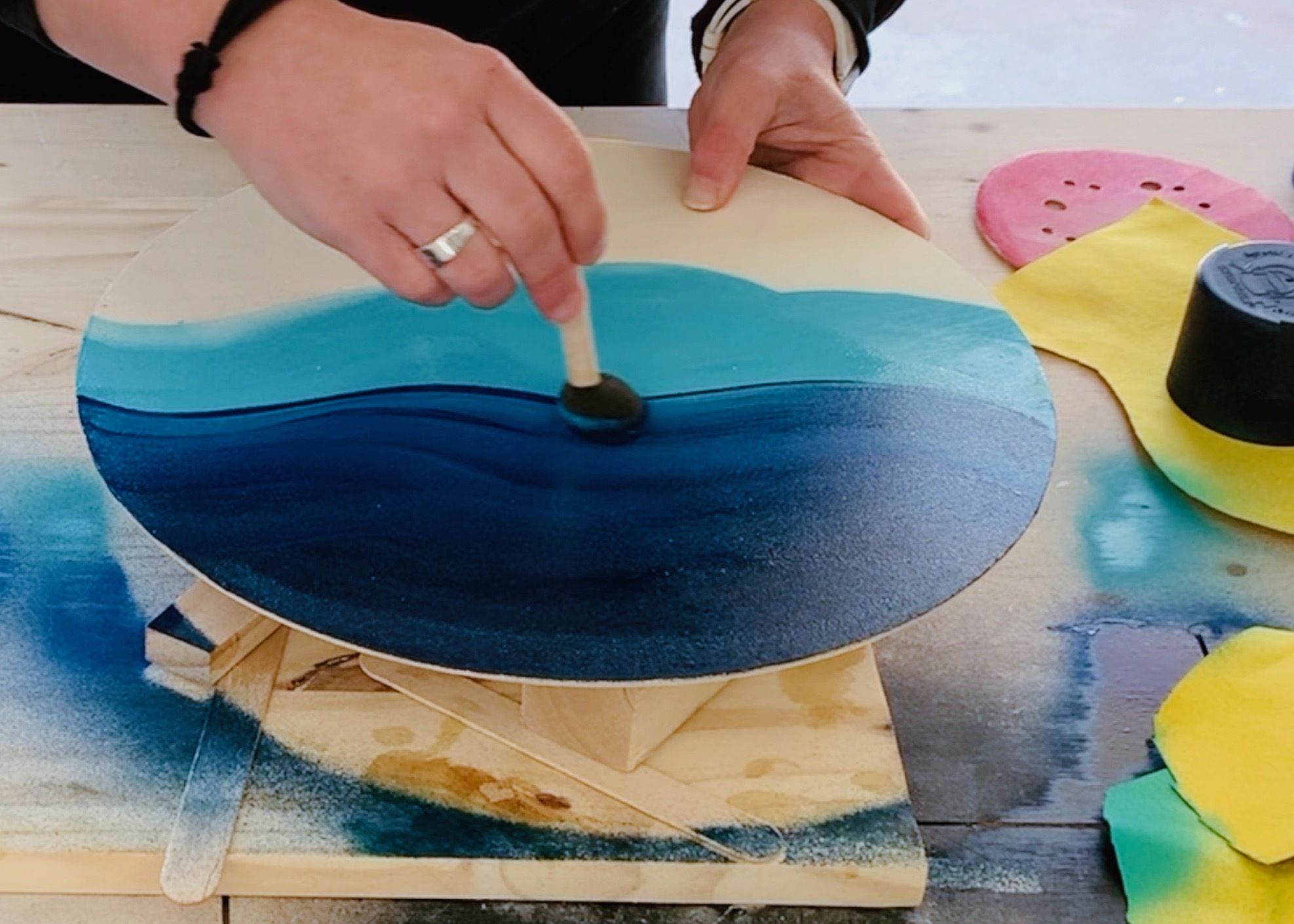 Origami Display Colosseum - Beach Scene Made From Scraps! : 6 Steps ...