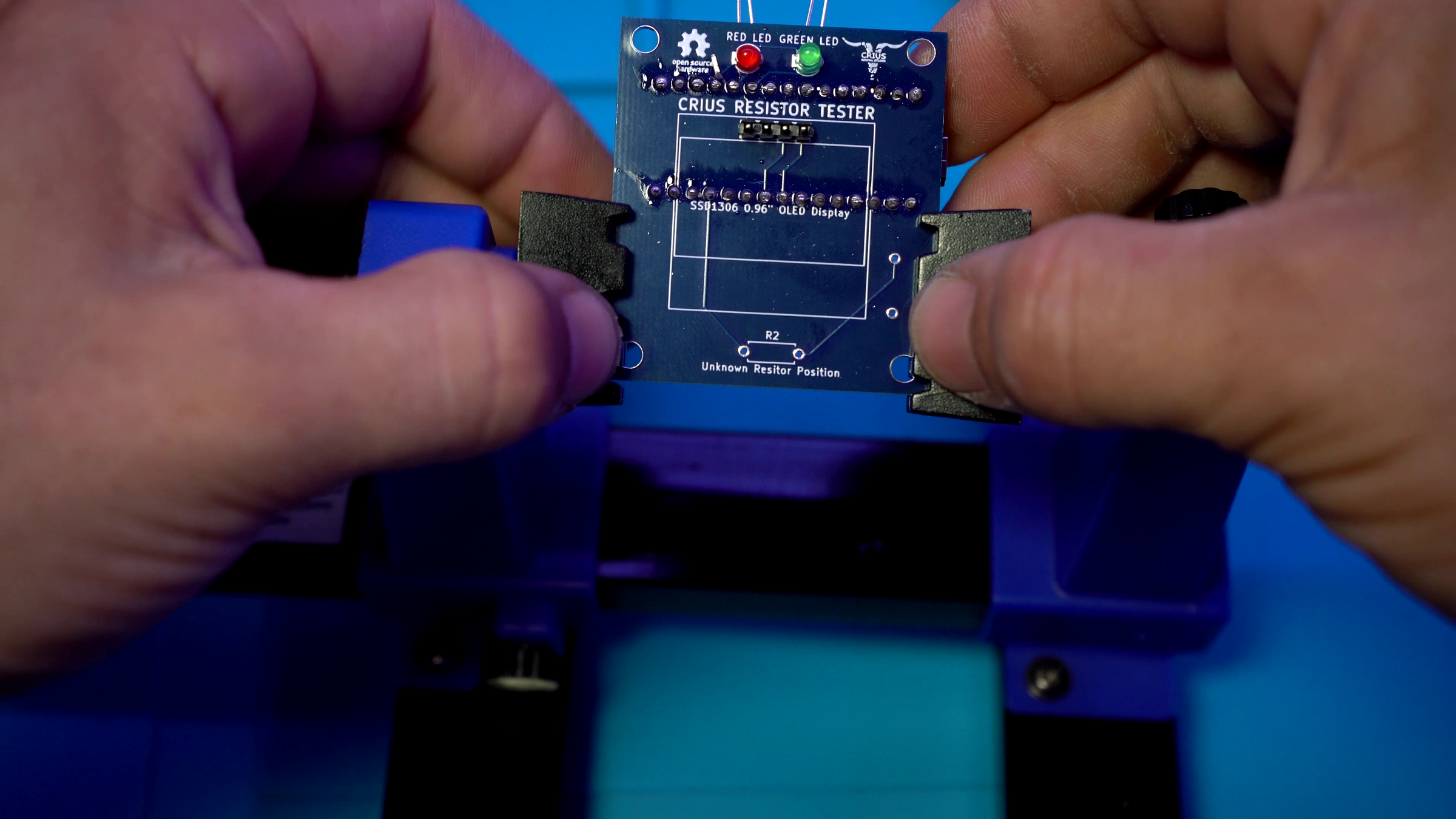 DIY Arduno "Ohmeter" + 0.96" OLED Display +Indication LEDs + Custom PCB ...