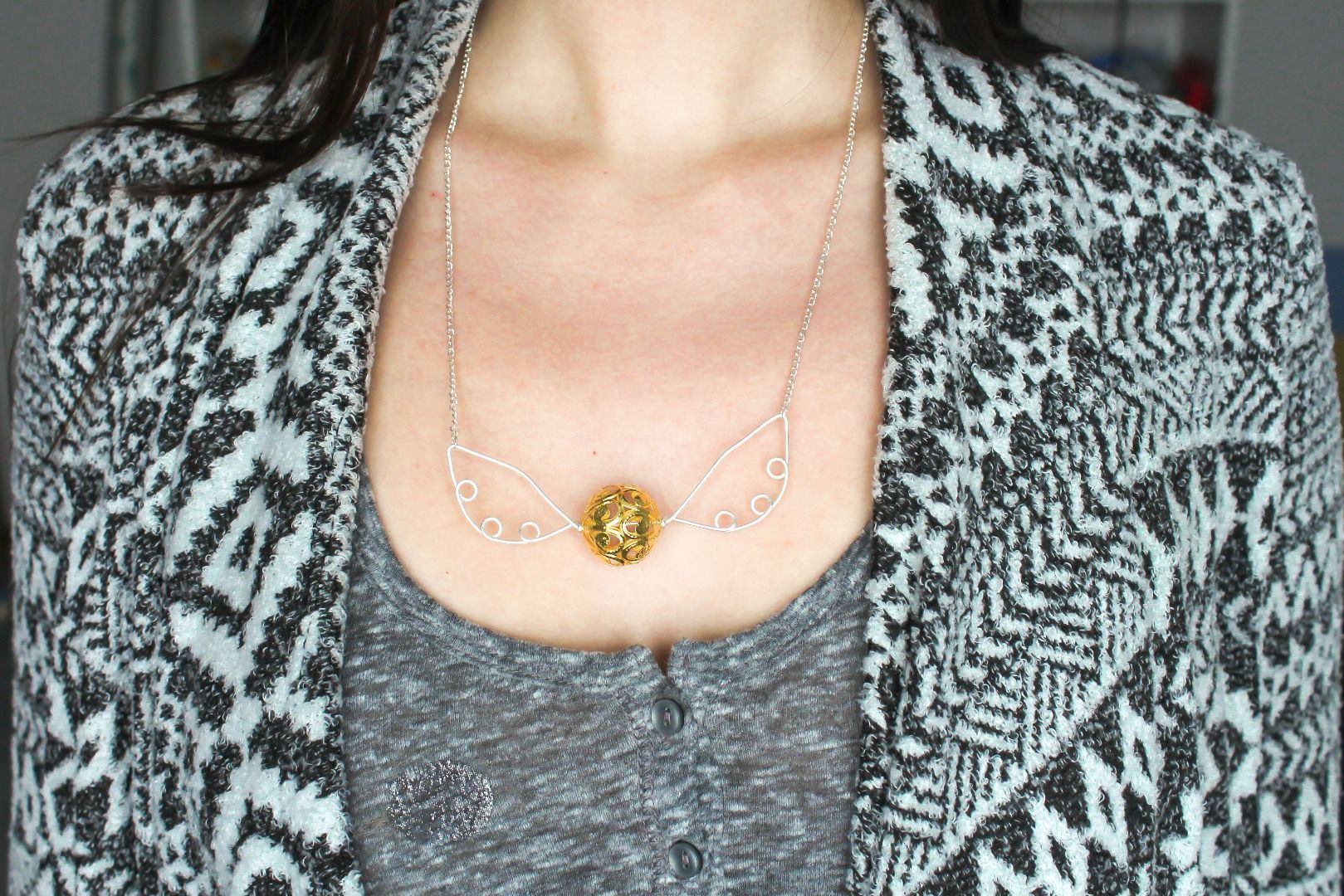 Make a Golden Snitch Necklace! : 9 Steps (with Pictures) - Instructables