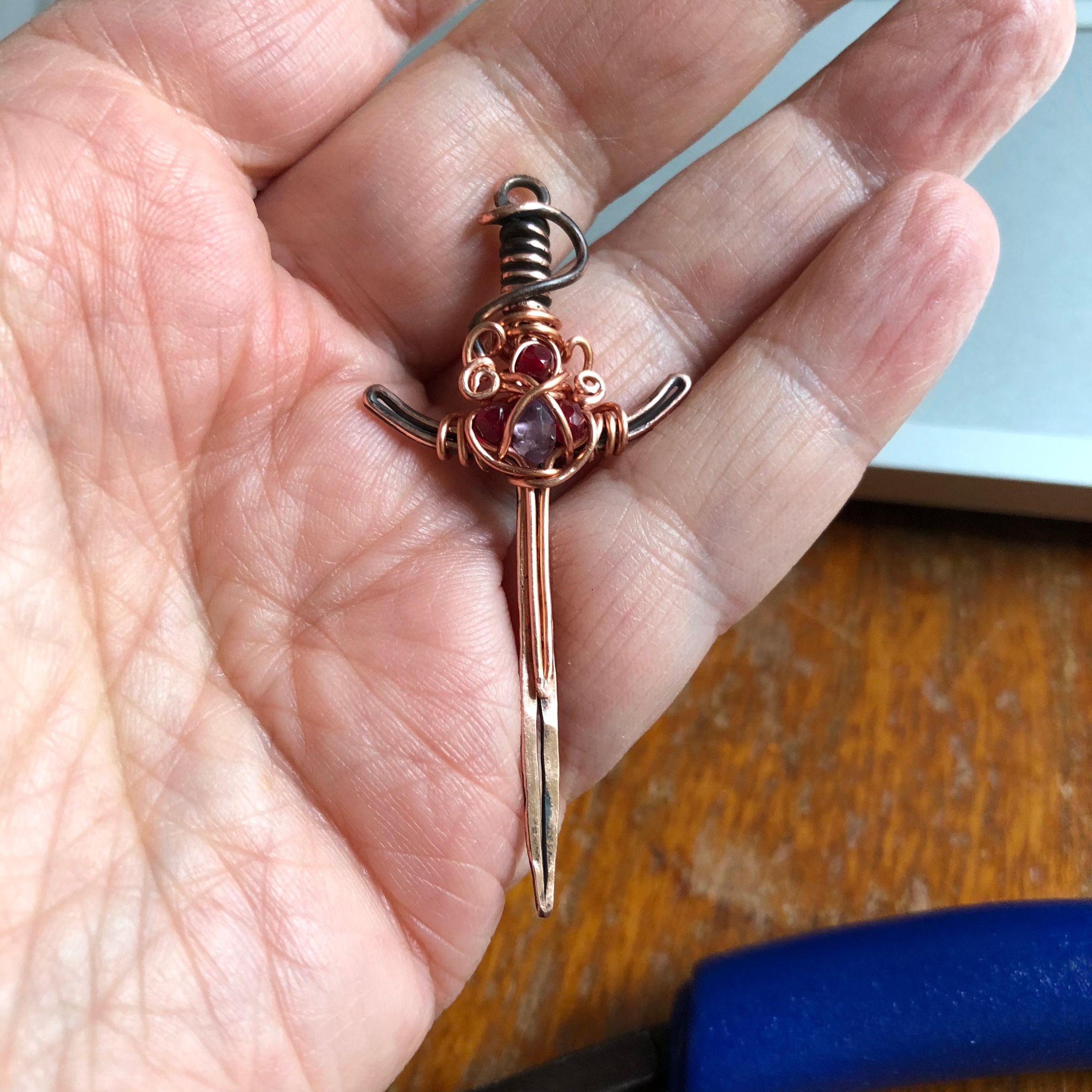 Sword Pendant Wire Wrapped Jewelry : 26 Steps (with Pictures ...