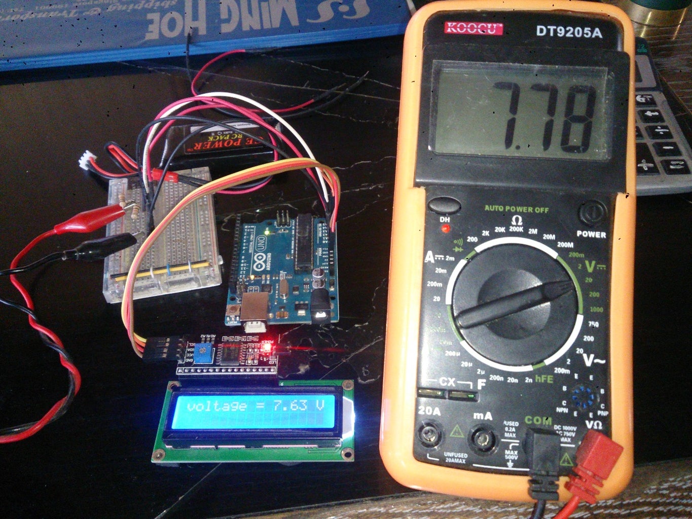 Arduino Battery Voltage Indicator 5 Steps With Pictures Instructables