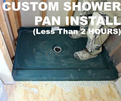 How to Install Custom Shower Pans in Less Than 2 Hours : 5 Steps (with ...