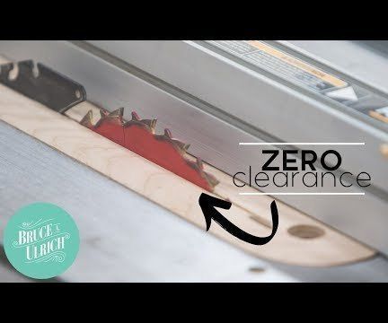 ZERO CLEARANCE INSERT FOR TABLE SAW : 12 Steps (with Pictures ...