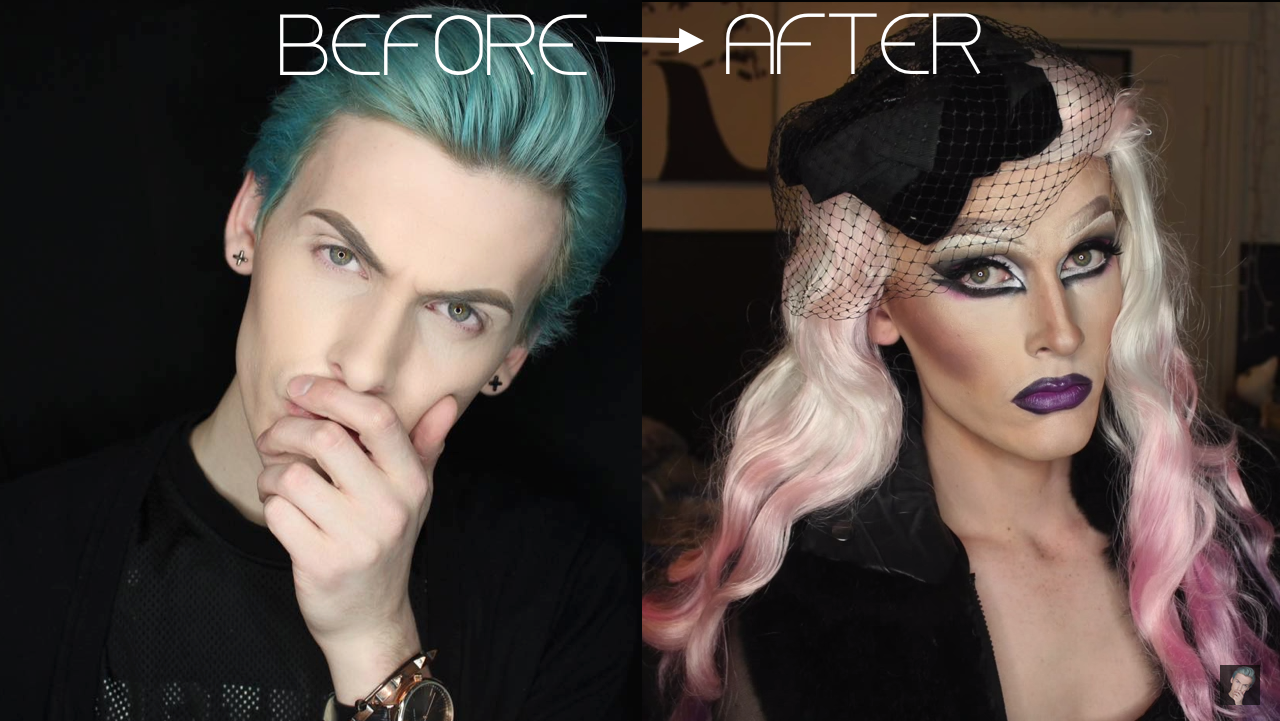 Before and After: Boy to Girl Drag Queen Transformation : 9 Steps (with ...