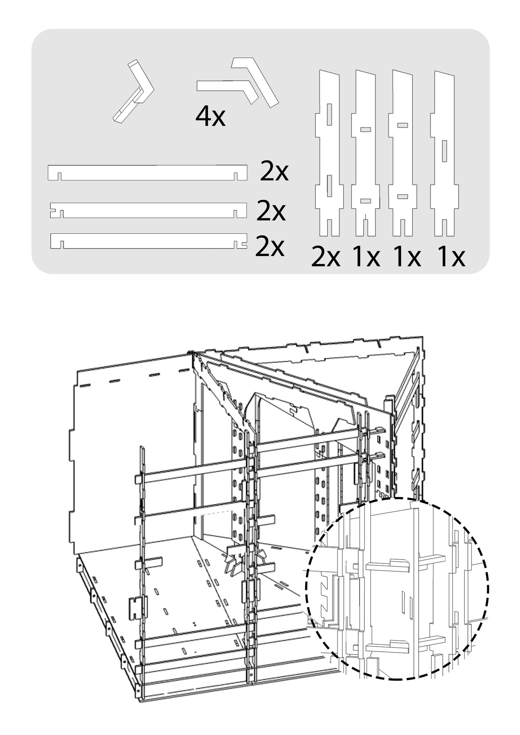Fab-House (a Modular Open Source House Made From Cnc-cut-parts) : 14 ...