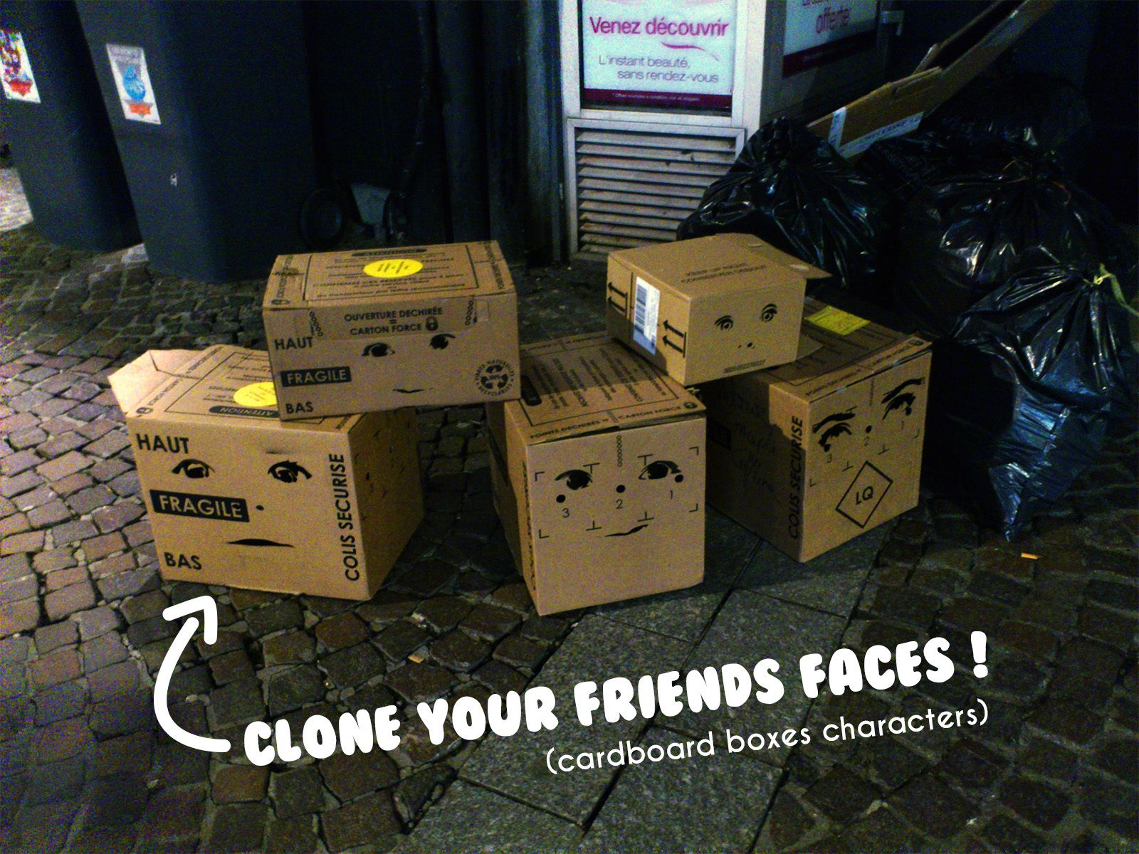 Clone Your Friends Faces on Cardboard Boxes ! (Cardboard Boxes ...
