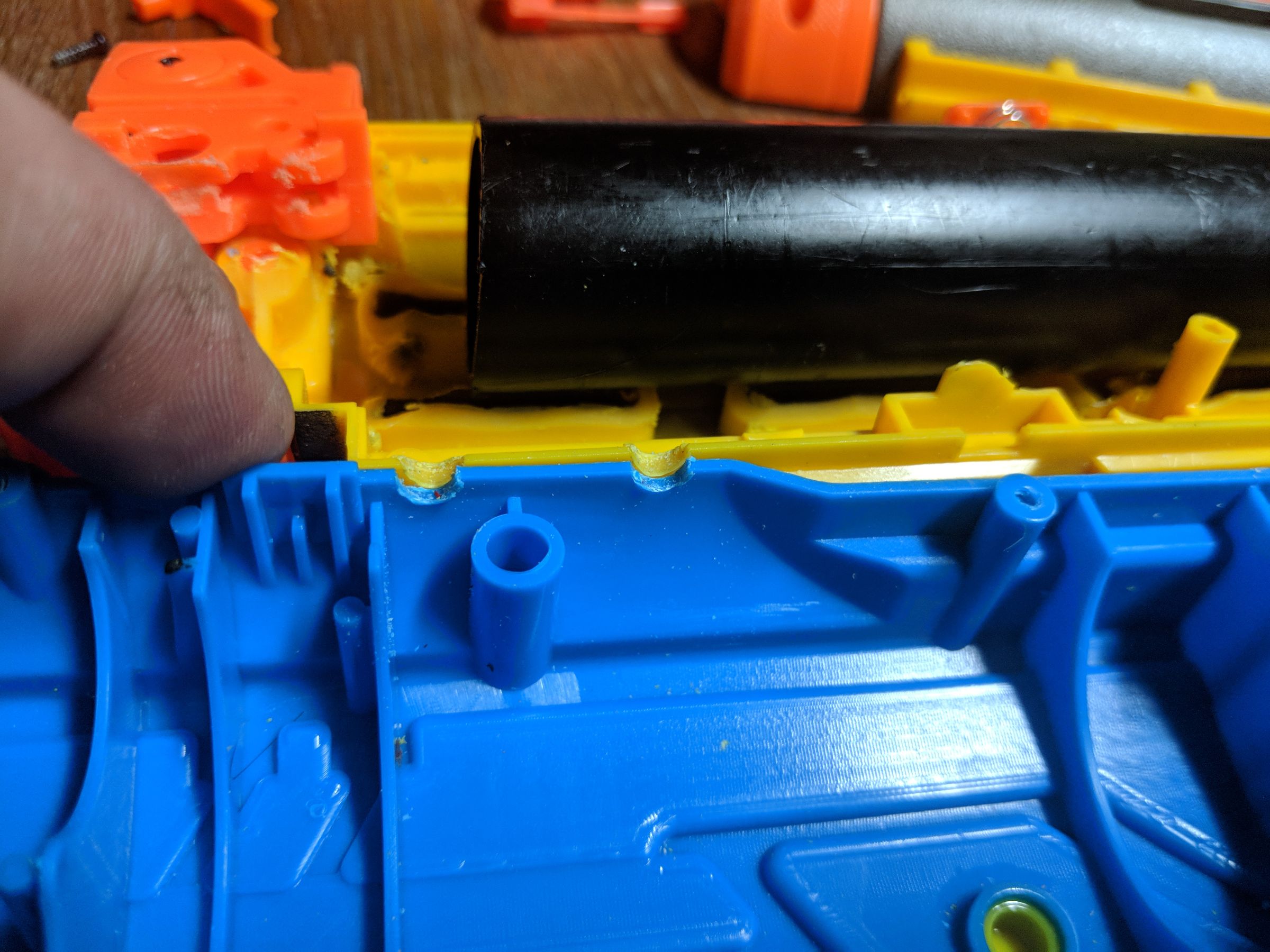 Nerf Barrel Attachment With Under-mounted Mega Blaster : 7 Steps ...