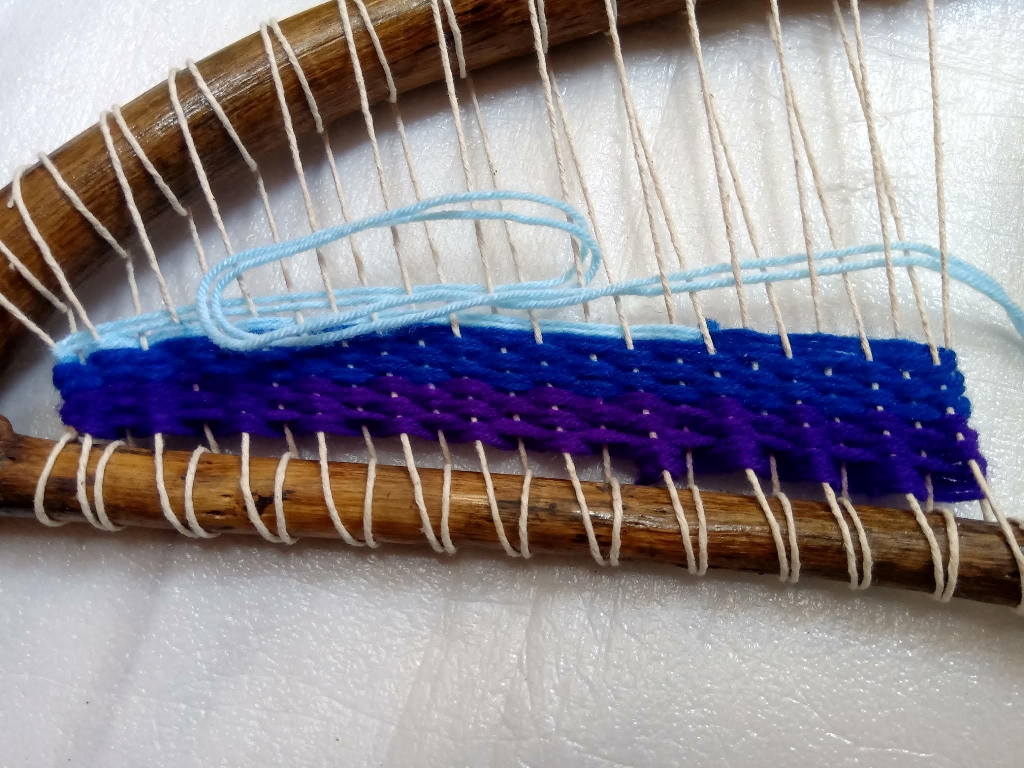 Wood & Yarn (Full & Partial Branch Weaving, Tiny Birds) - Home Decor ...