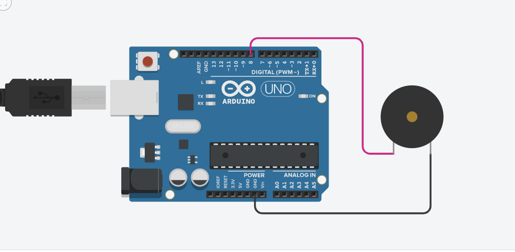 Piano Sounds Using Arduino on TinkerCad : 4 Steps - Instructables