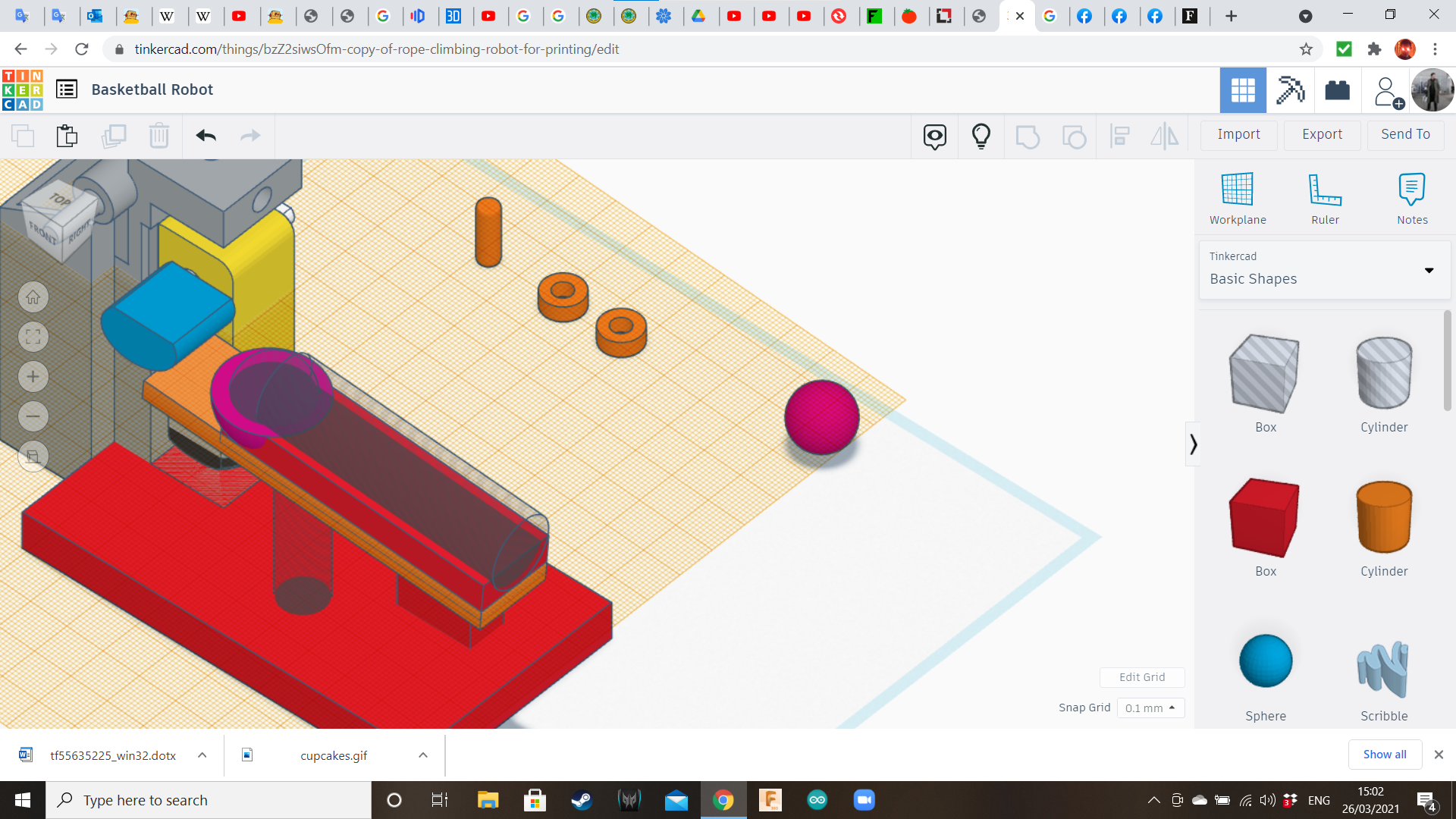 Tinkercad Robotics for School: Basketball Machine! : 16 Steps (with ...