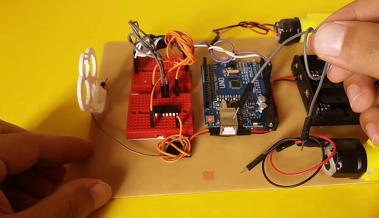 Arduino - Obstacle Avoiding Robot (with L293D) : 11 Steps (with ...
