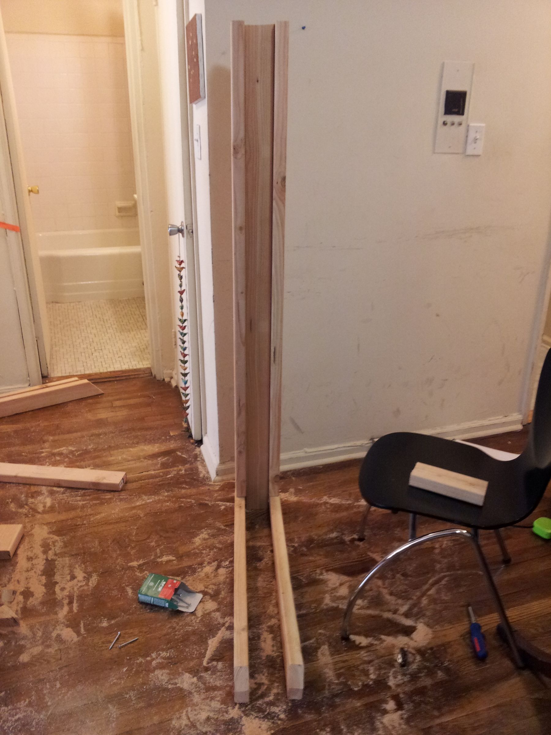 Vertical Bike Rack From 2x4s (single Bike) : 5 Steps (with Pictures ...