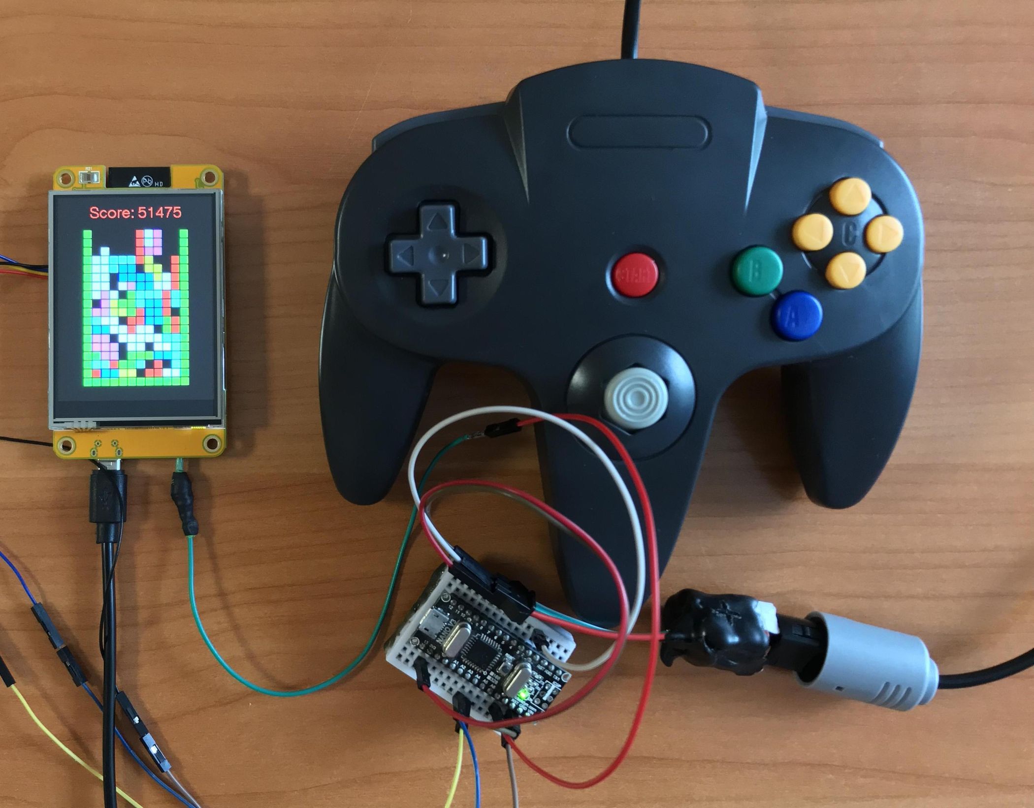 How to Play Tetris on ESP32 CYD With Nintendo 64 Controller : 7 Steps (with Pictures ...
