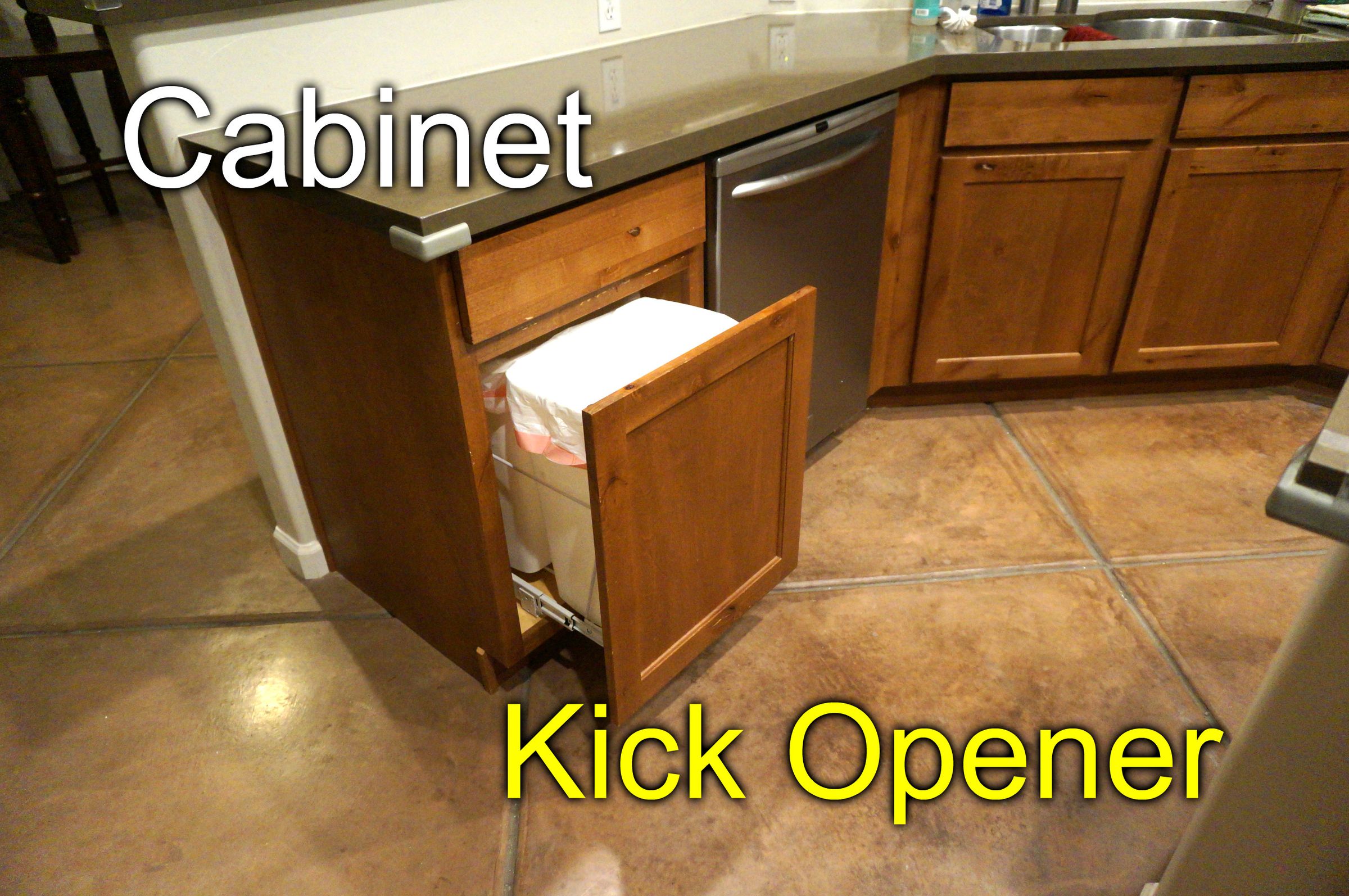 Cabinet Opener - Kick to Open : 8 Steps (with Pictures) - Instructables