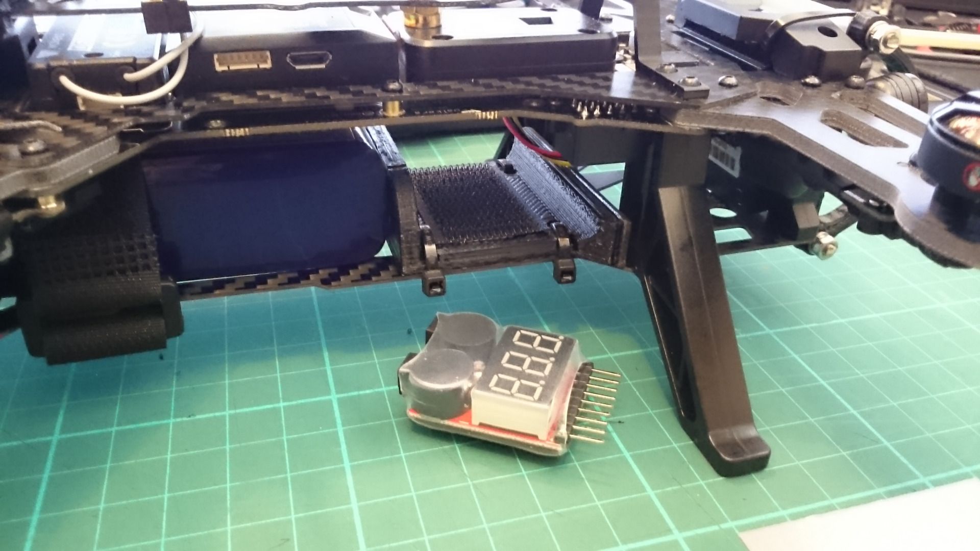 Walkera Runner 250 Battery Barrier + Low Voltage Alarm Compartment ...