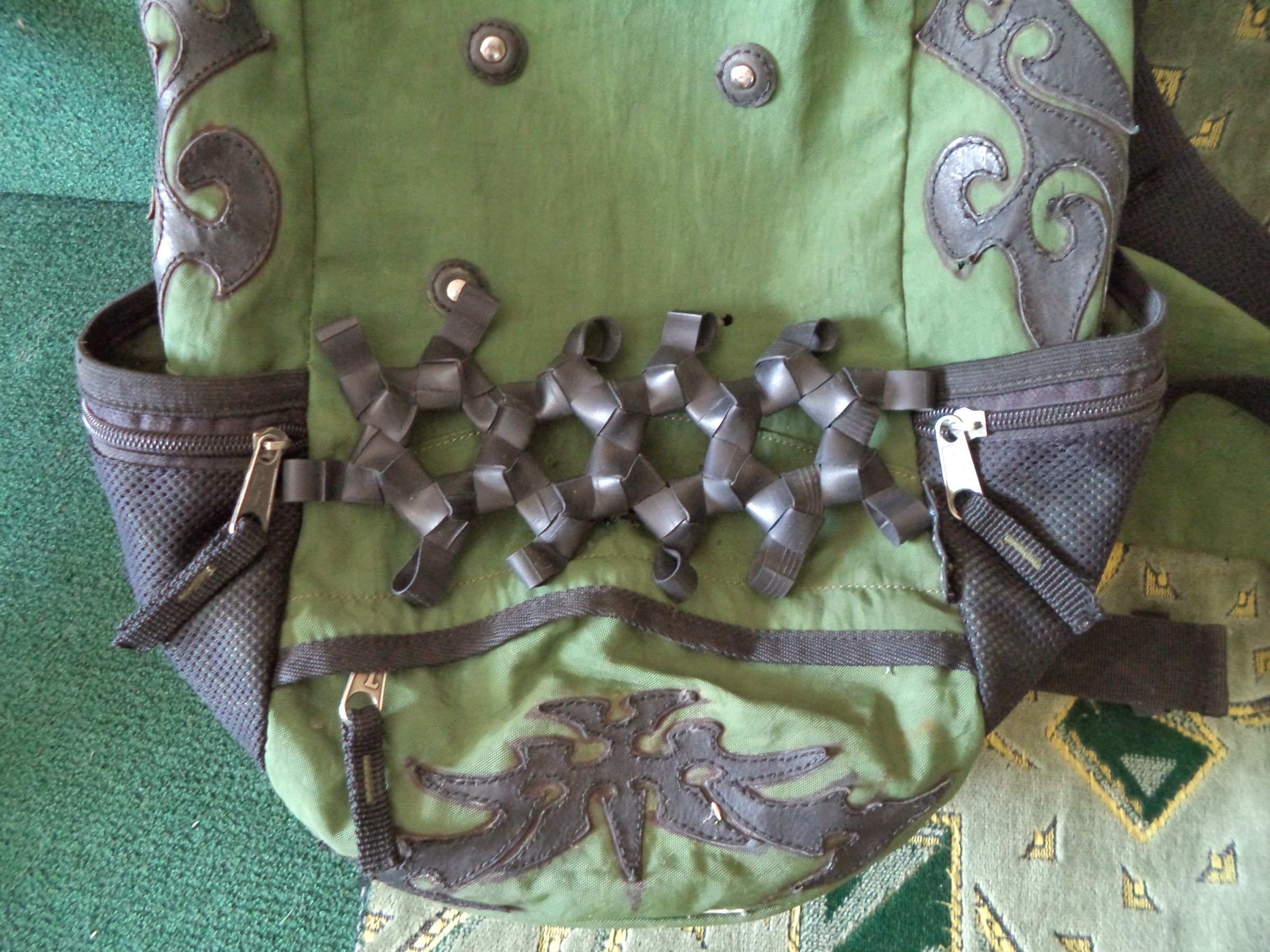 Backpack Cargo Net From Inner Tubes : 26 Steps (with Pictures ...