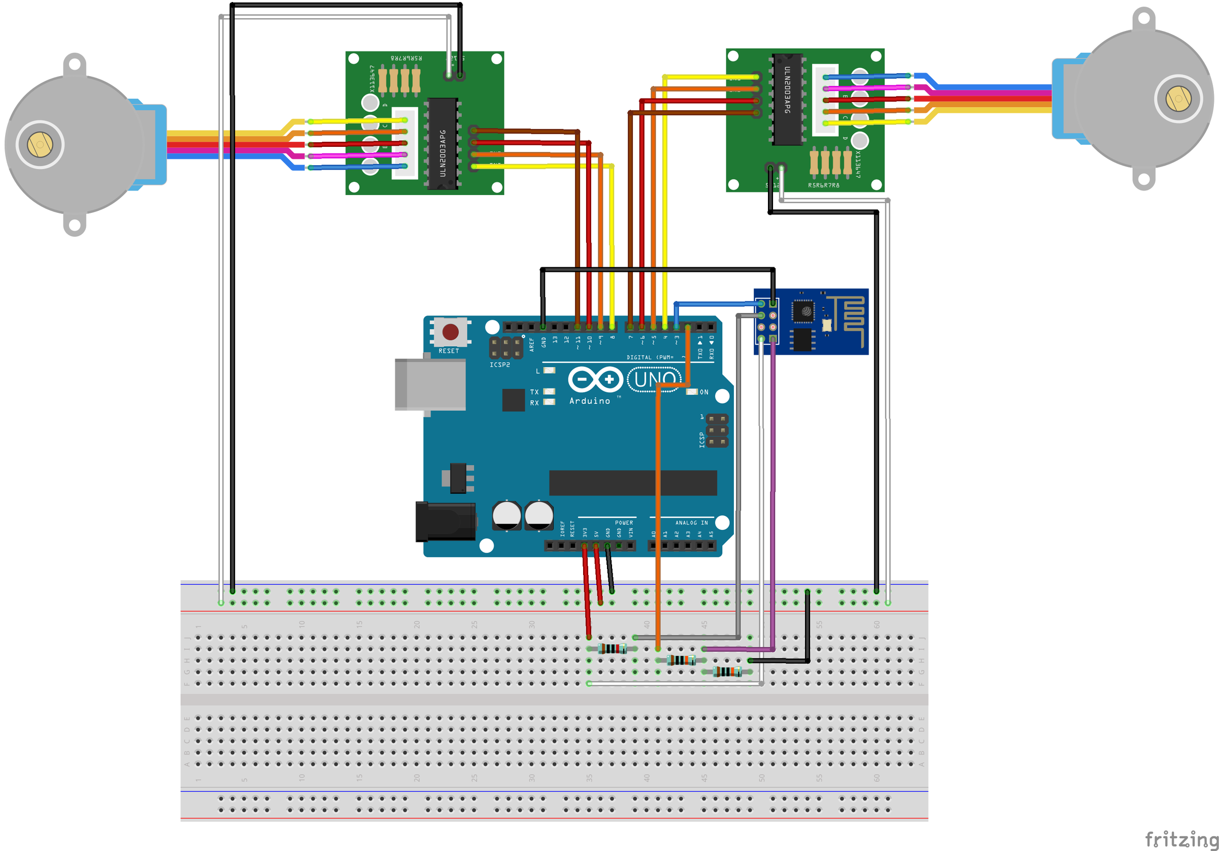 Wi-fi Controlled FPV Rover Robot (with Arduino, ESP8266 and Stepper ...