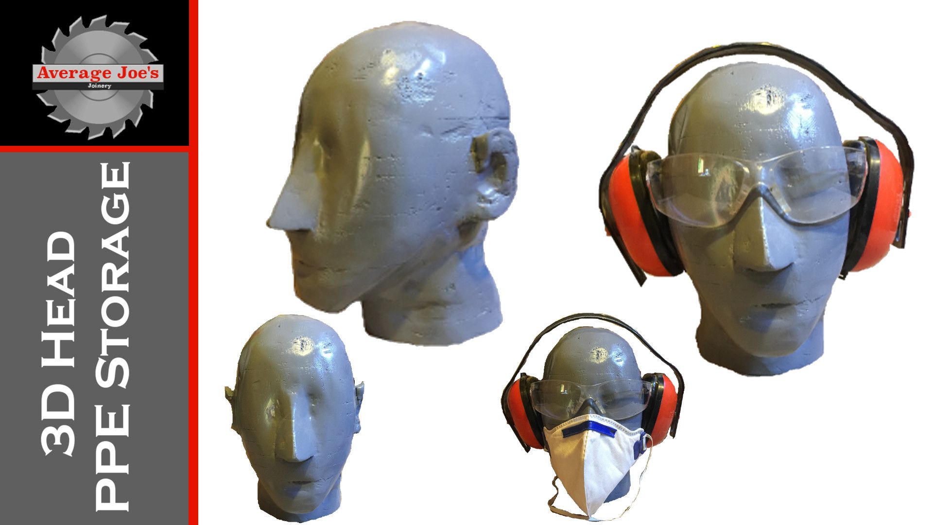 3D Wooden Head PPE Storage : 7 Steps - Instructables