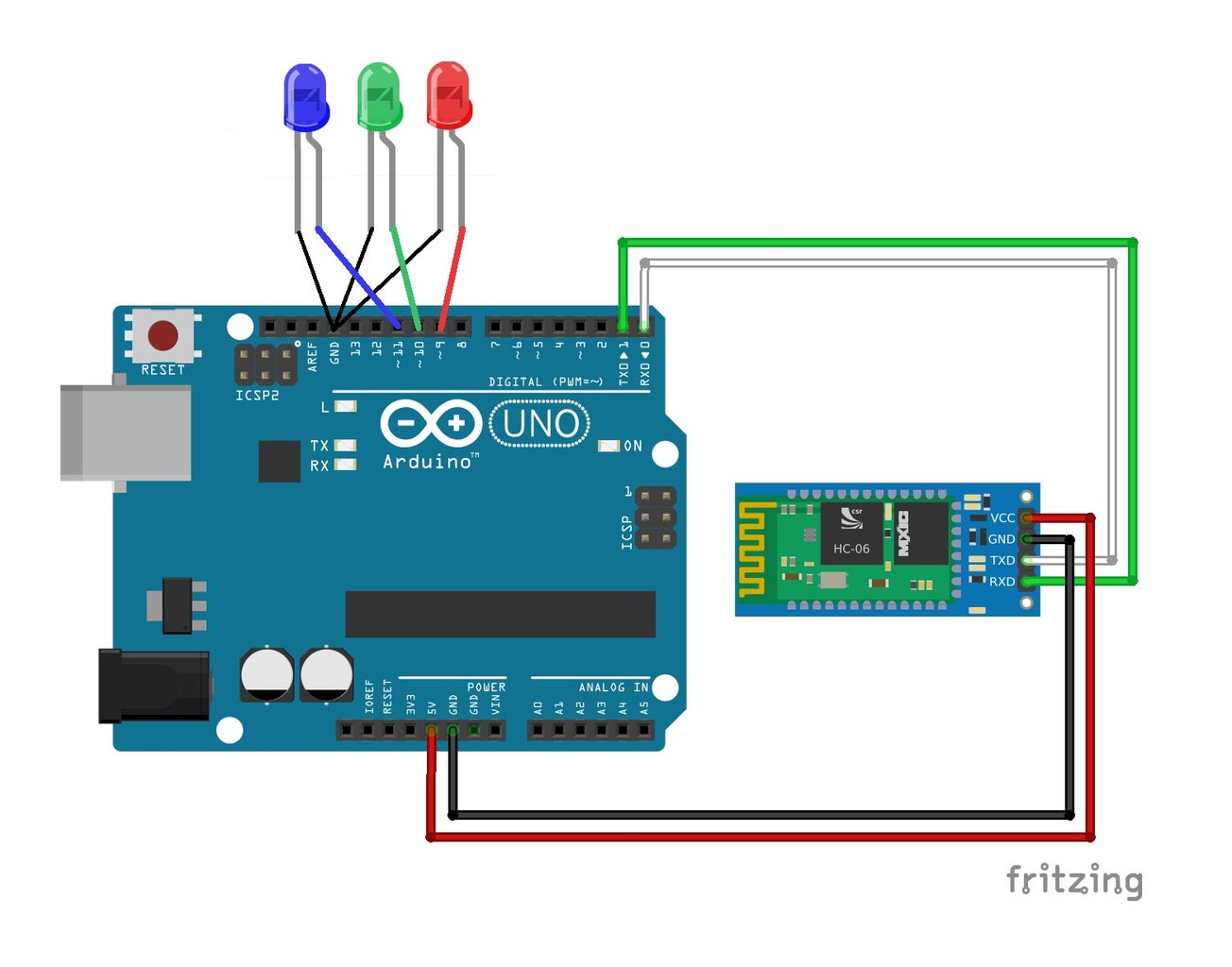 Arduino Bluetooth Rgb Mood Light In 5 Minutes 6 Steps Instructables