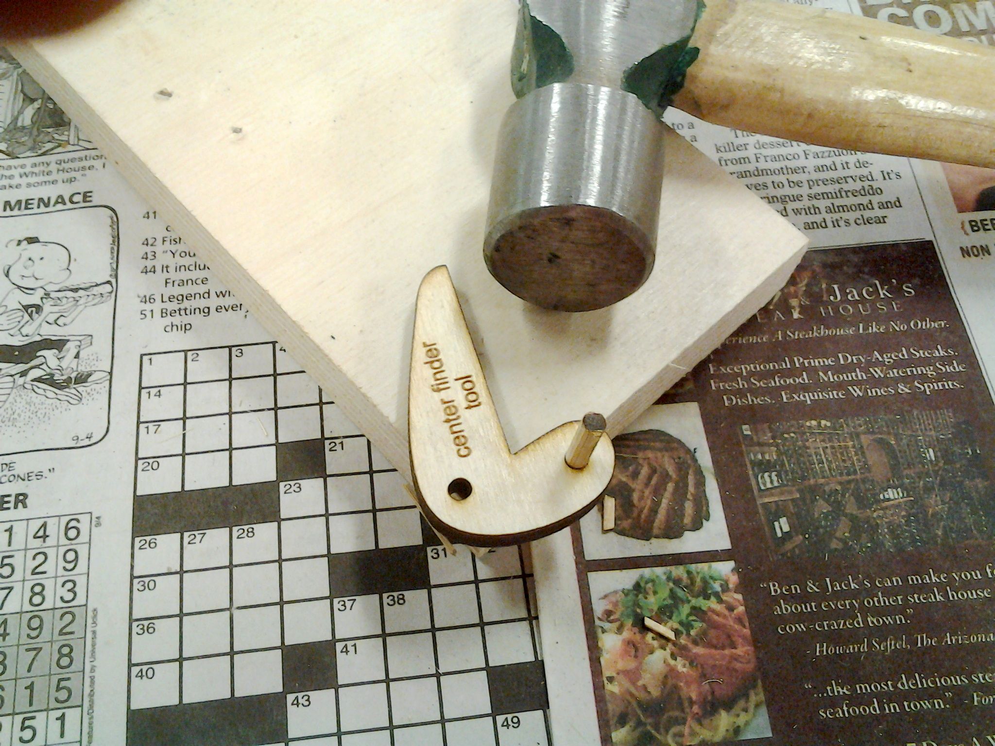 Homemade Center Finder Tool, Quick, Cheap, Easy. : 4 Steps (with ...