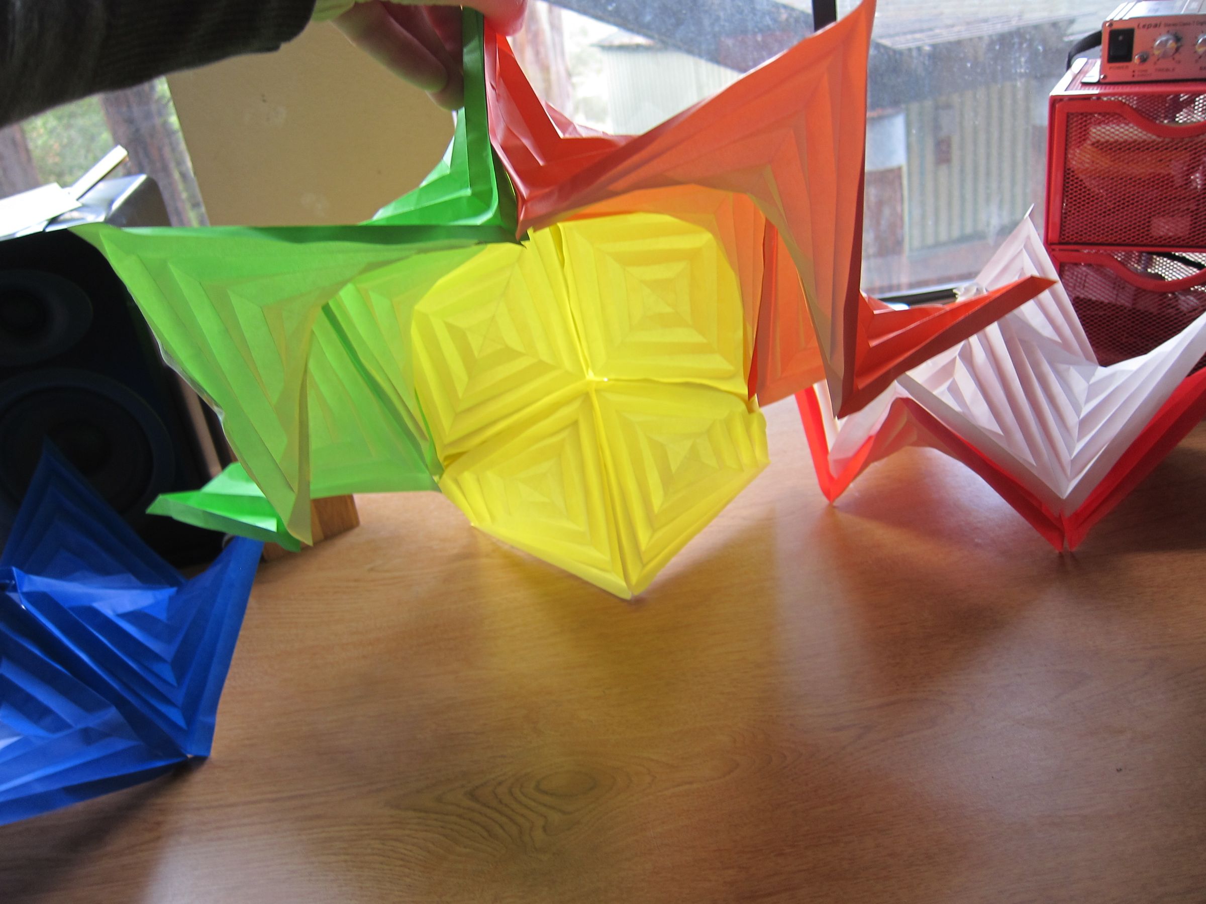 Paper "Cube" Made of Hyperbolic Paraboloids - Modular Math Origami : 7 ...