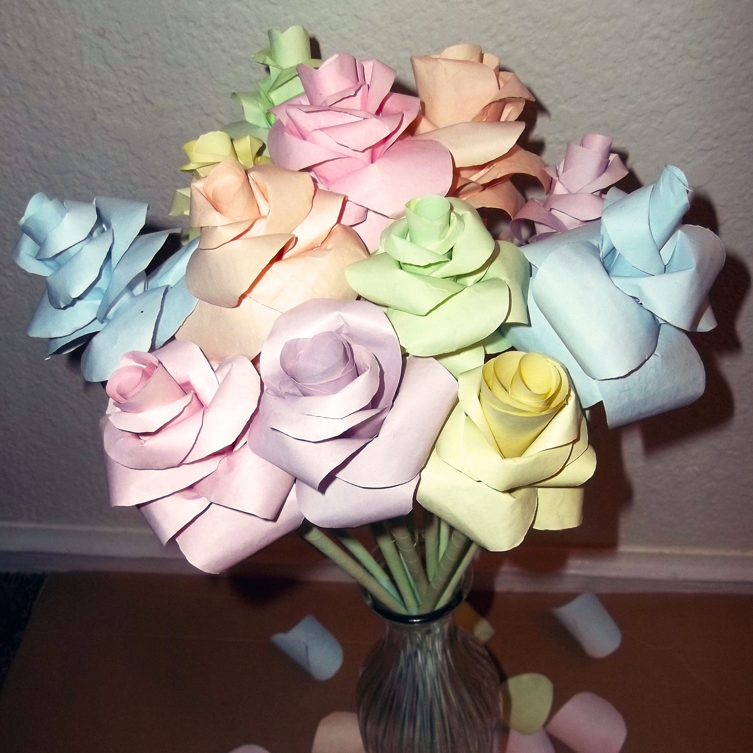 Easy Paper Roses : 4 Steps - Instructables