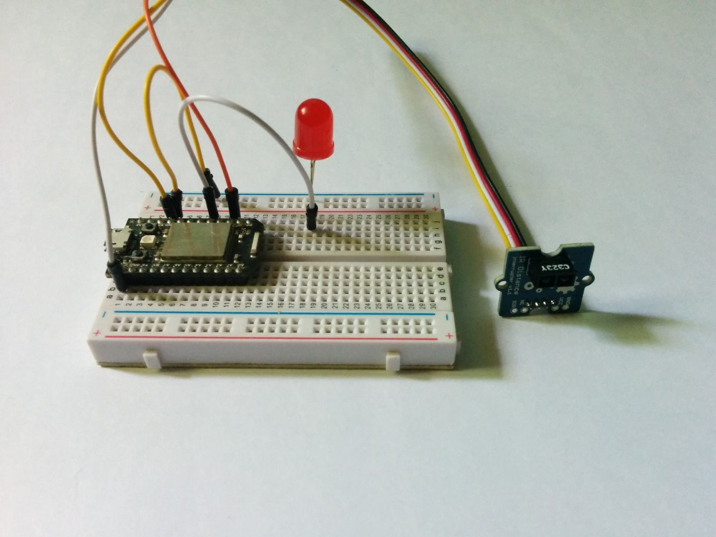 Grove Sensors With a Particle Core - IR Distance Interrupt : 4 Steps ...