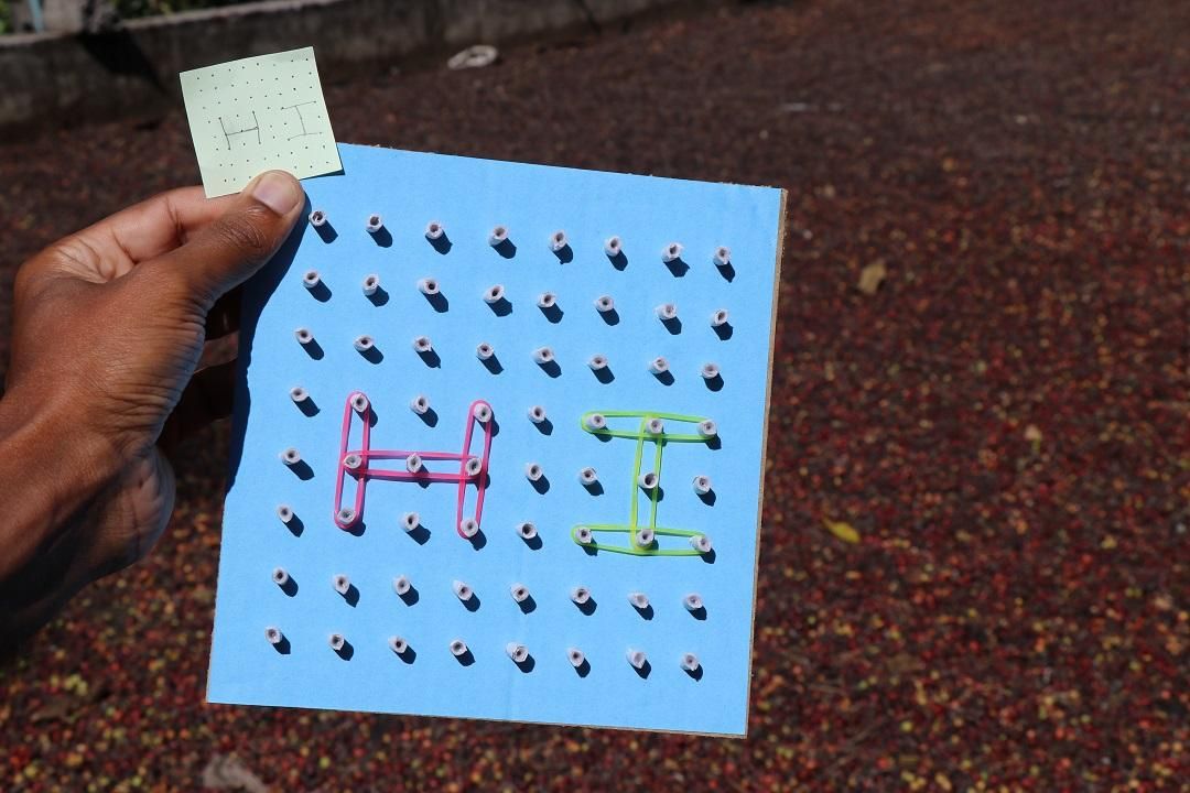 Make Geoboard for Kids From Paper and Cardboard in Very Easy Way : 9 ...