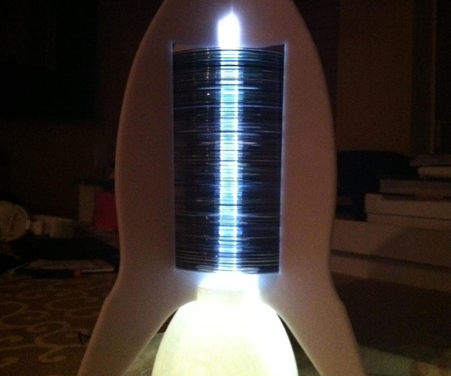 Upcycled DVD Tower Night Lamp : 5 Steps (with Pictures) - Instructables