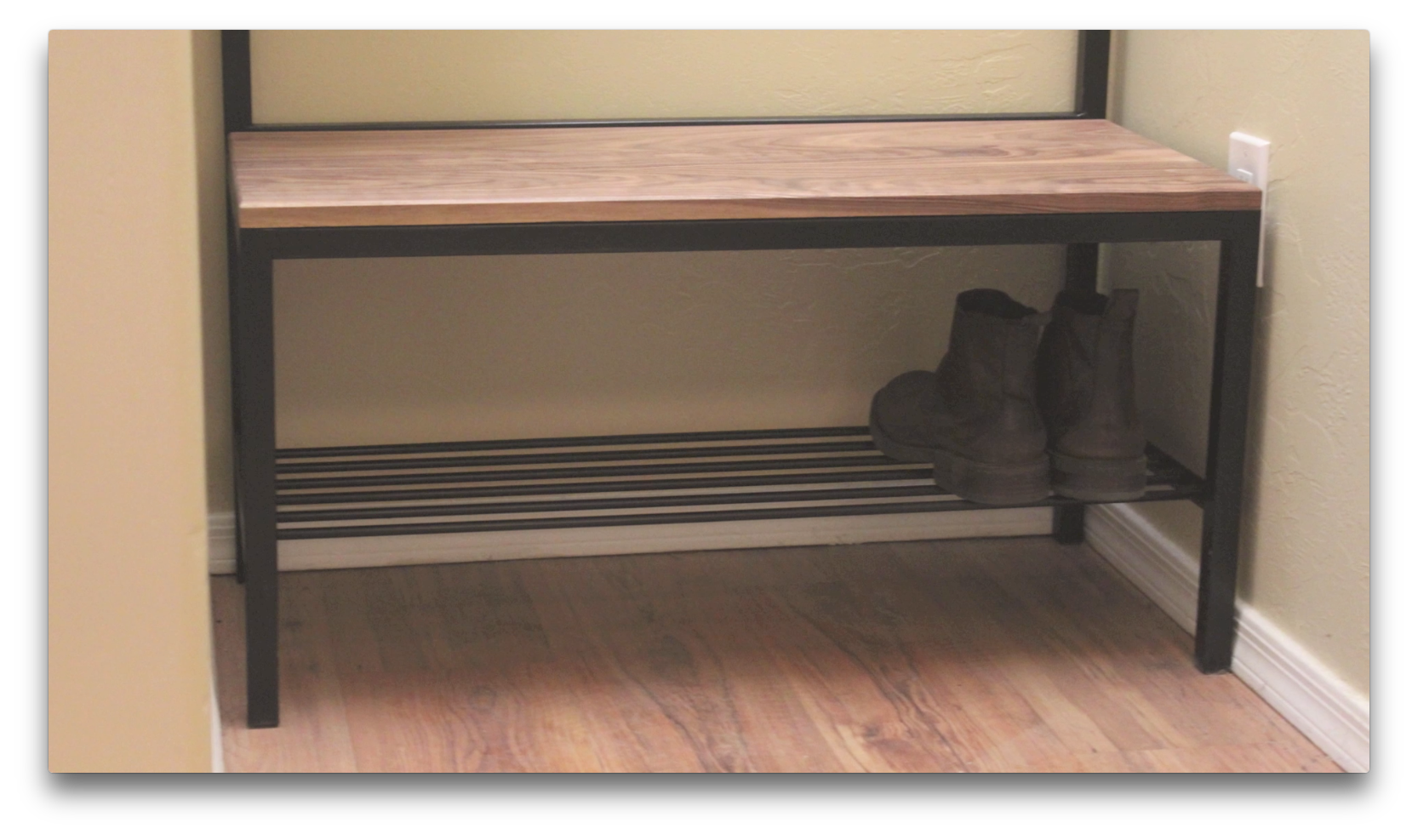 Shoe Rack / Coat Rack / Bench Combo (Hall Tree) : 43 Steps (with ...
